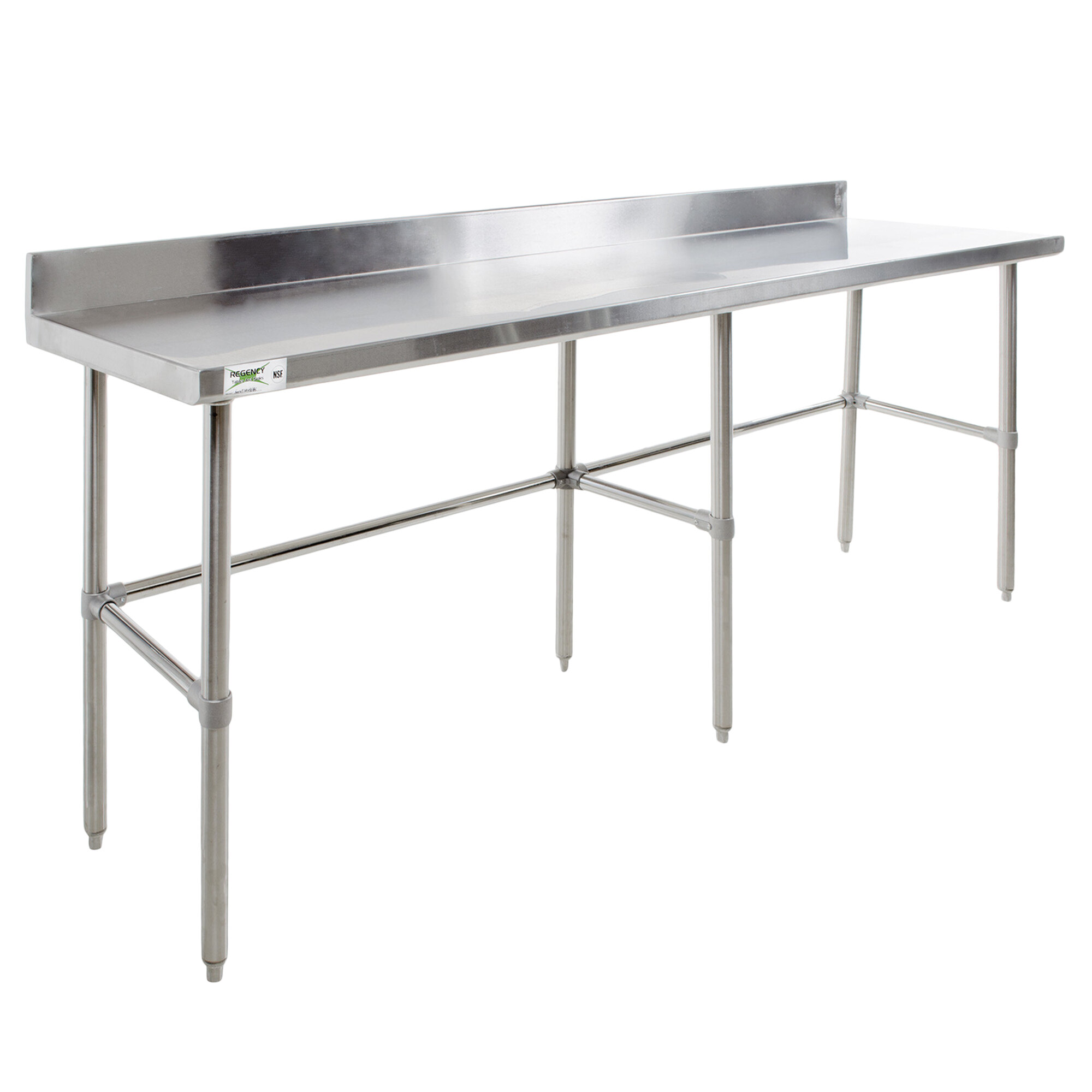 Regency 24" x 96" 14-Gauge 304 Stainless Steel Commercial Open Base ...