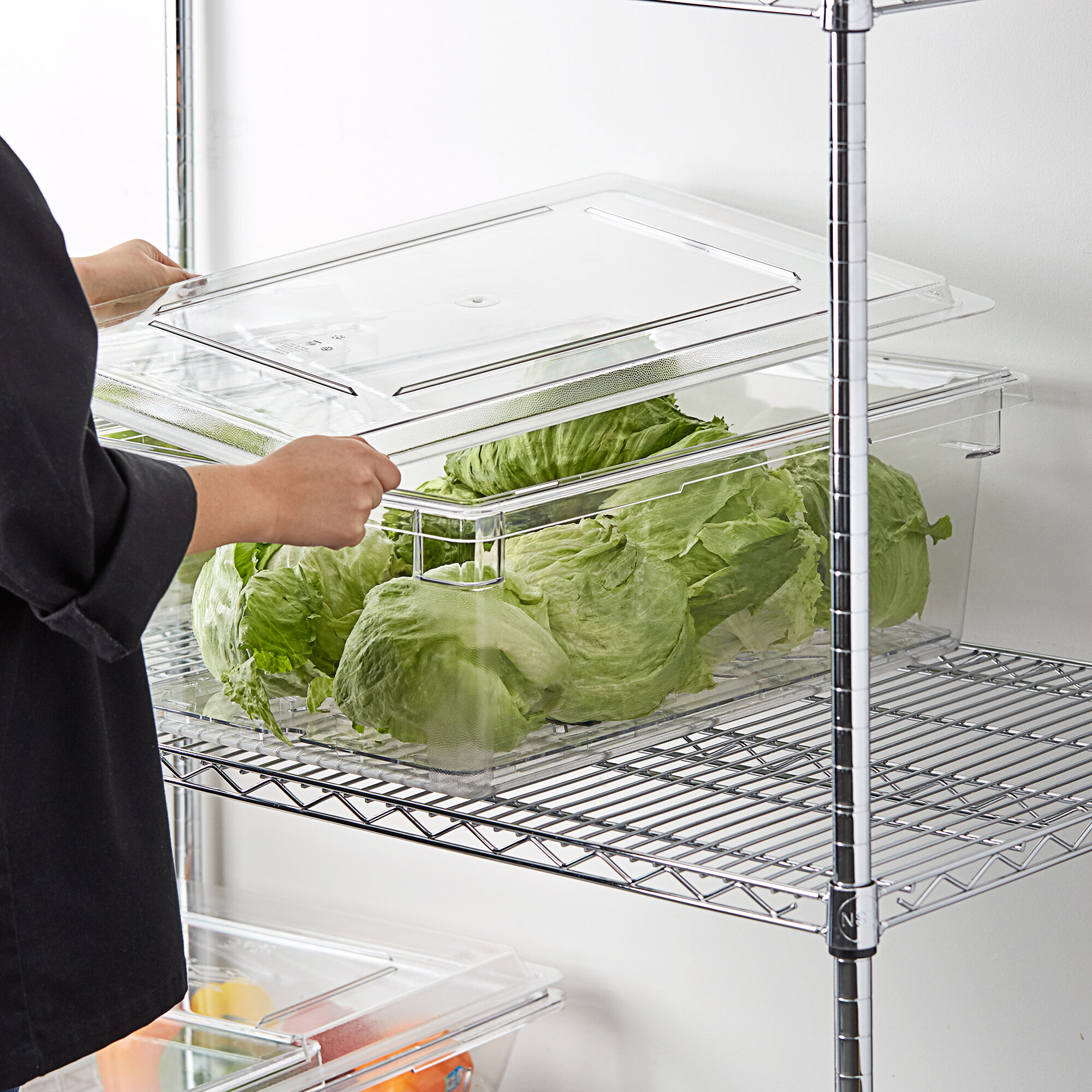 Cambro Food Storage Box and Drain Tray w/ Flat Lid - 26" x 18" x 9"