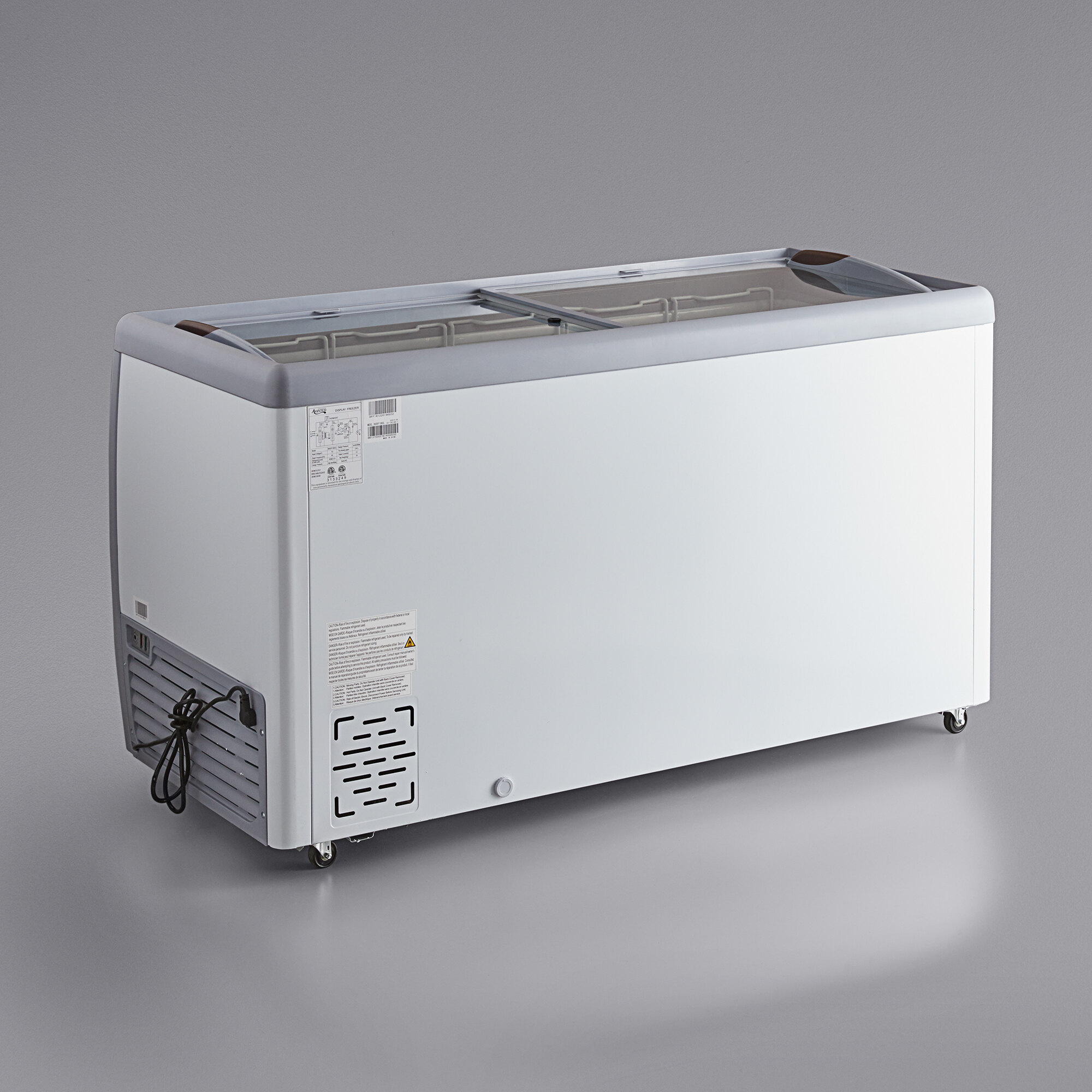 Avantco DFF16-HCL 60" Flat Top Display Ice Cream Freezer