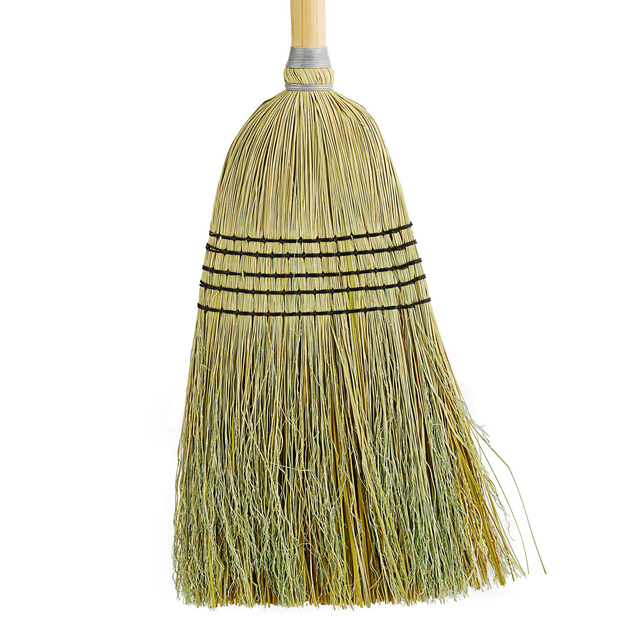 Carlisle 4135067 5-Stitch Janitor Corn Broom with 43" Handle