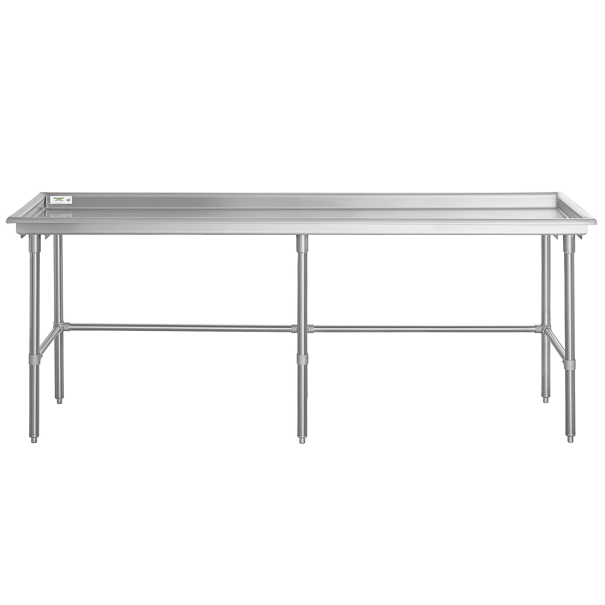 Regency 30" x 96" 16-Gauge Type 304 Stainless Steel Sorting Table