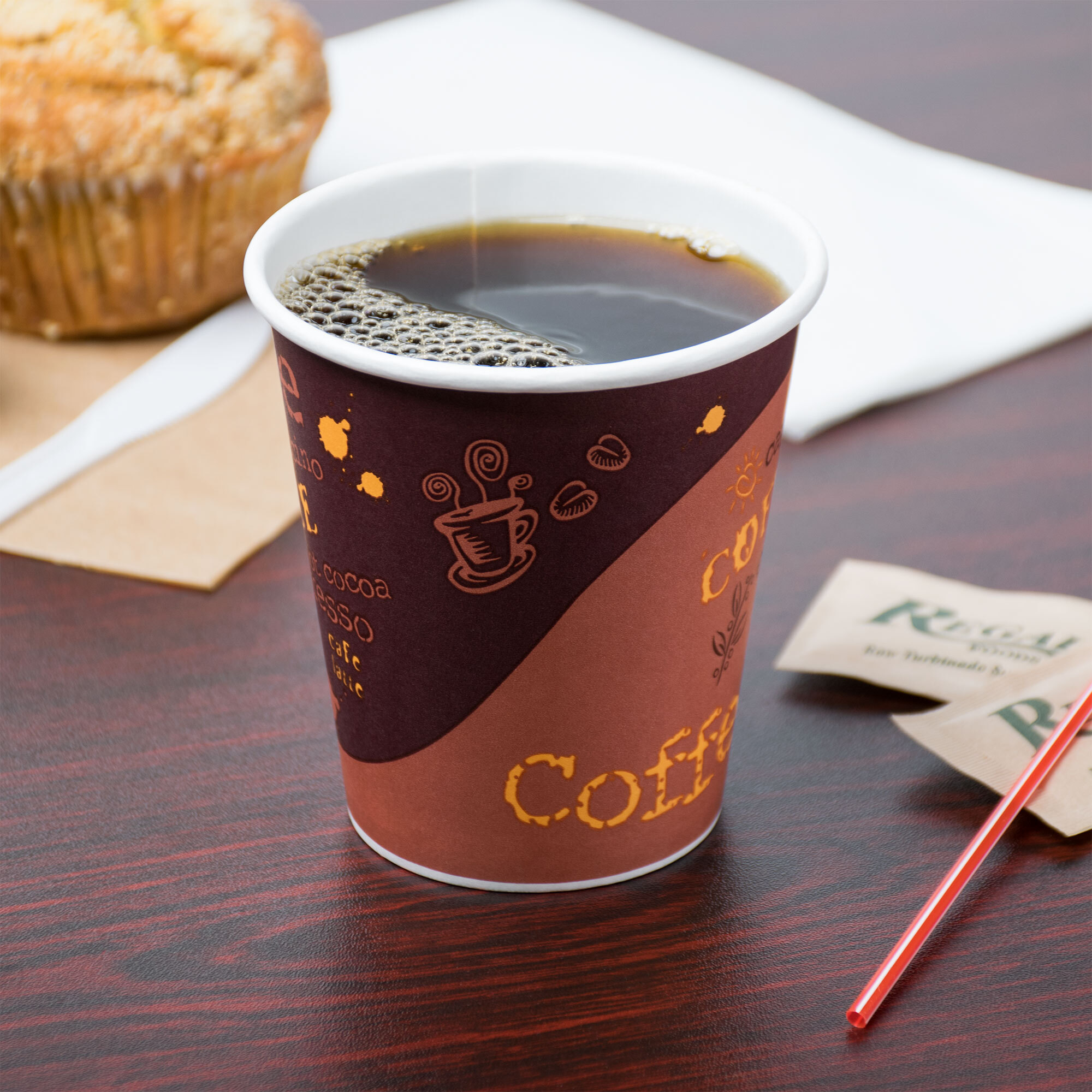 10 Oz Coffee Print Paper Cups 1000 Case WebstaurantStore