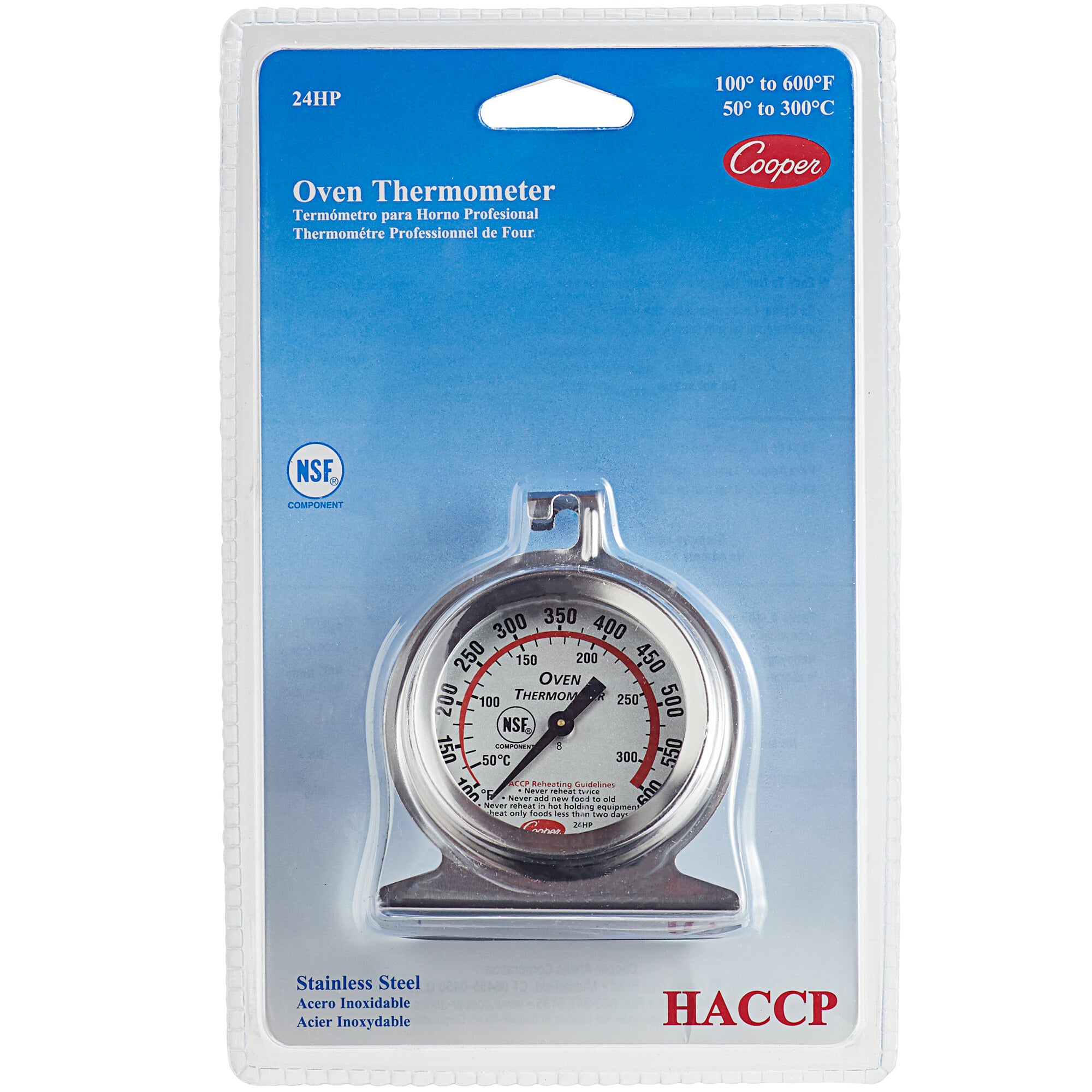 Cooper-Atkins 24HP-01-1 2" Dial Oven Thermometer
