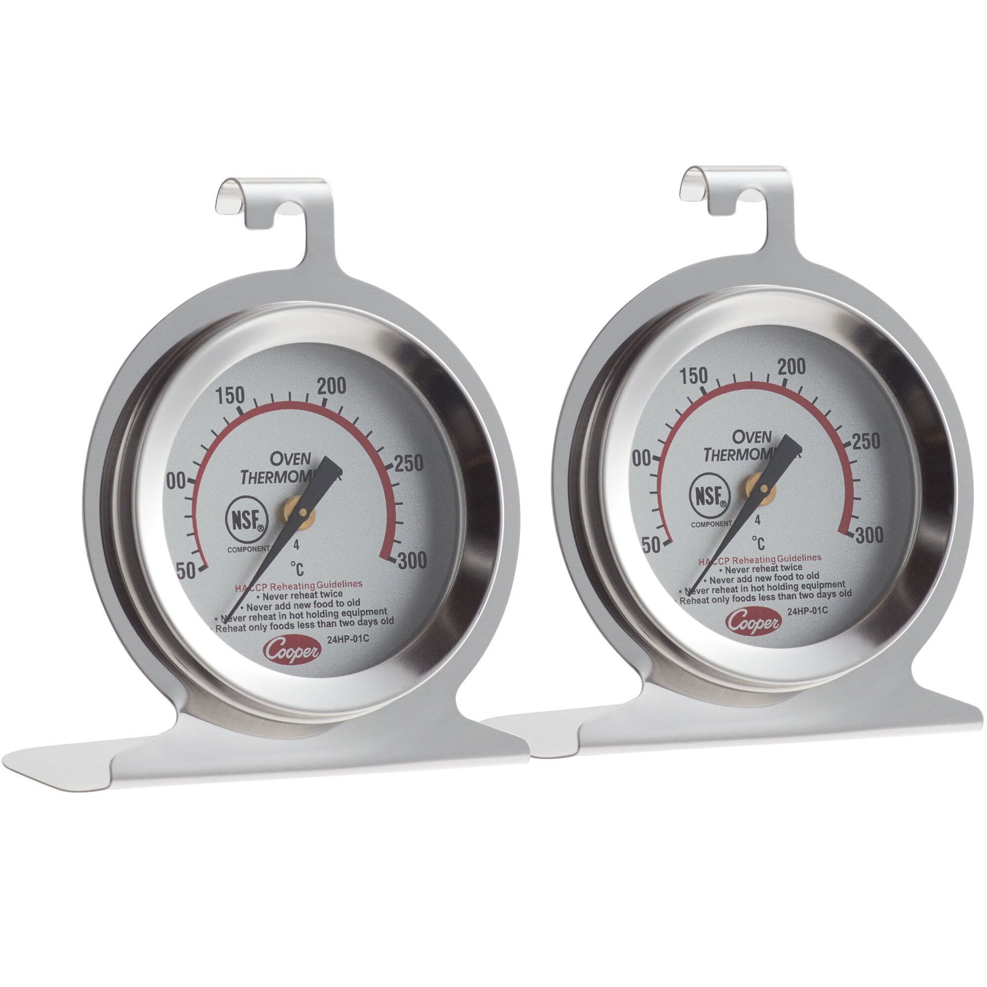 Cooper-Atkins 24HP-01C-2 2" Dial Oven Thermometer - 2/Pack