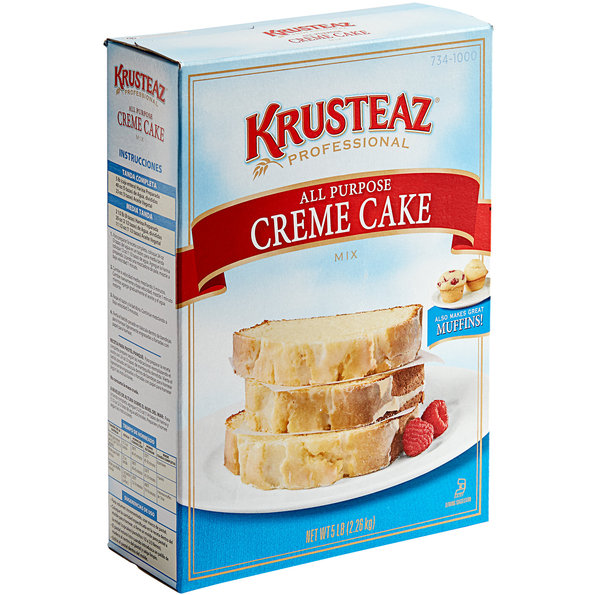 Krusteaz Professional All-Purpose Creme Cake Mix - 6/Case