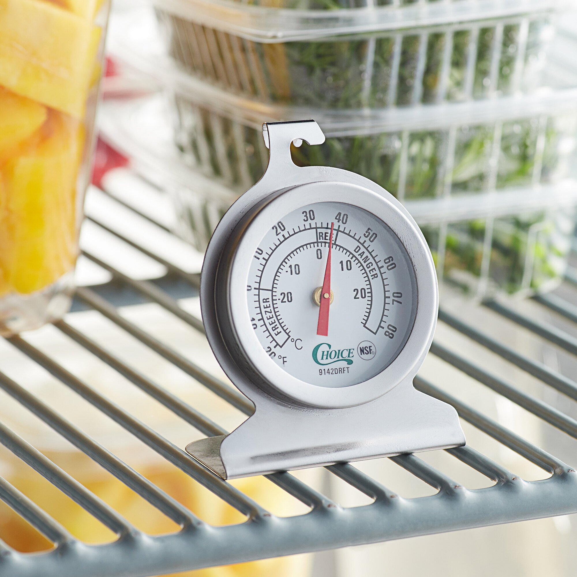 Choice 2" Dial Refrigerator / Freezer Thermometer