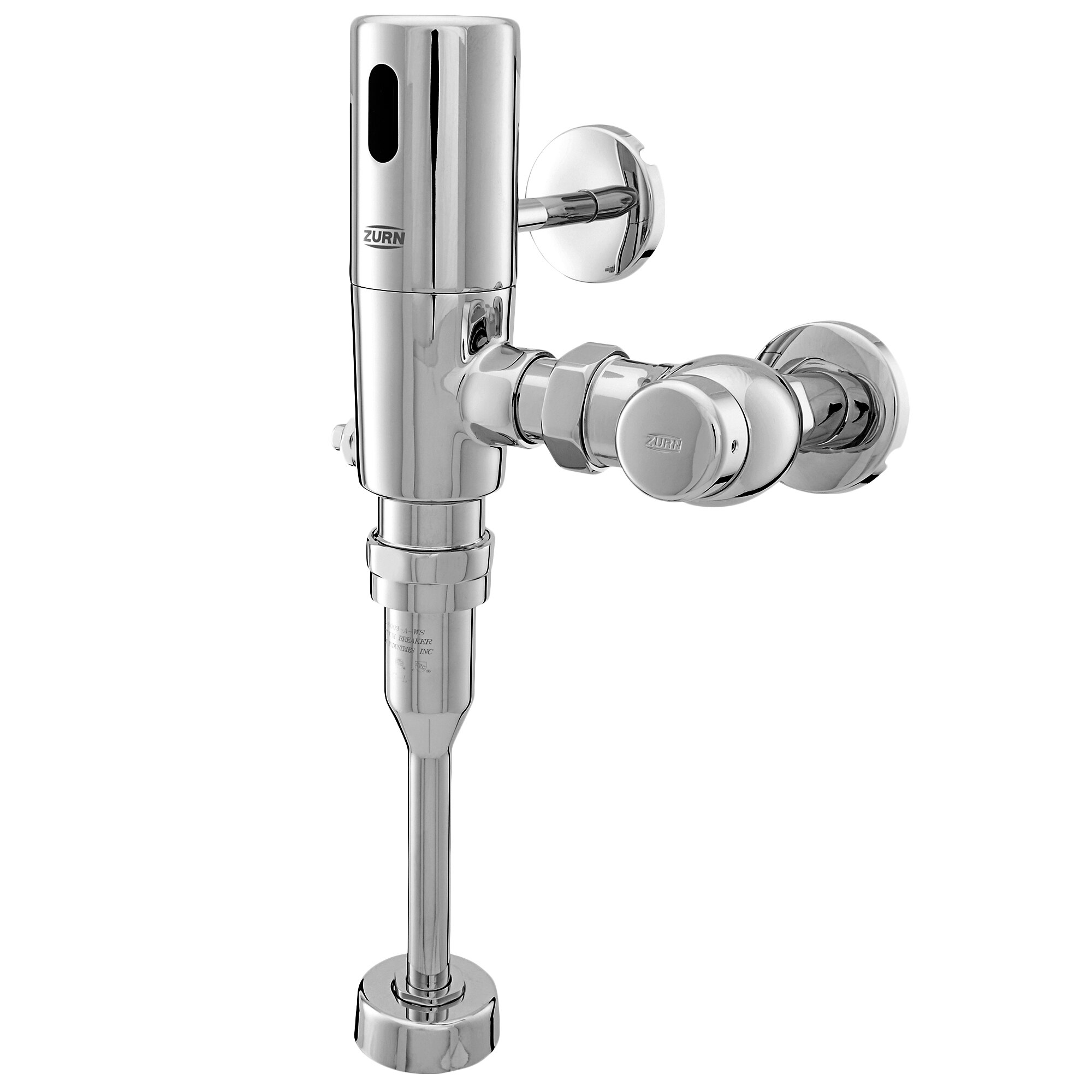 Zurn ZTR6203-ULF-HW AquaSense Exposed Diaphragm Piston Operated Ultra ...