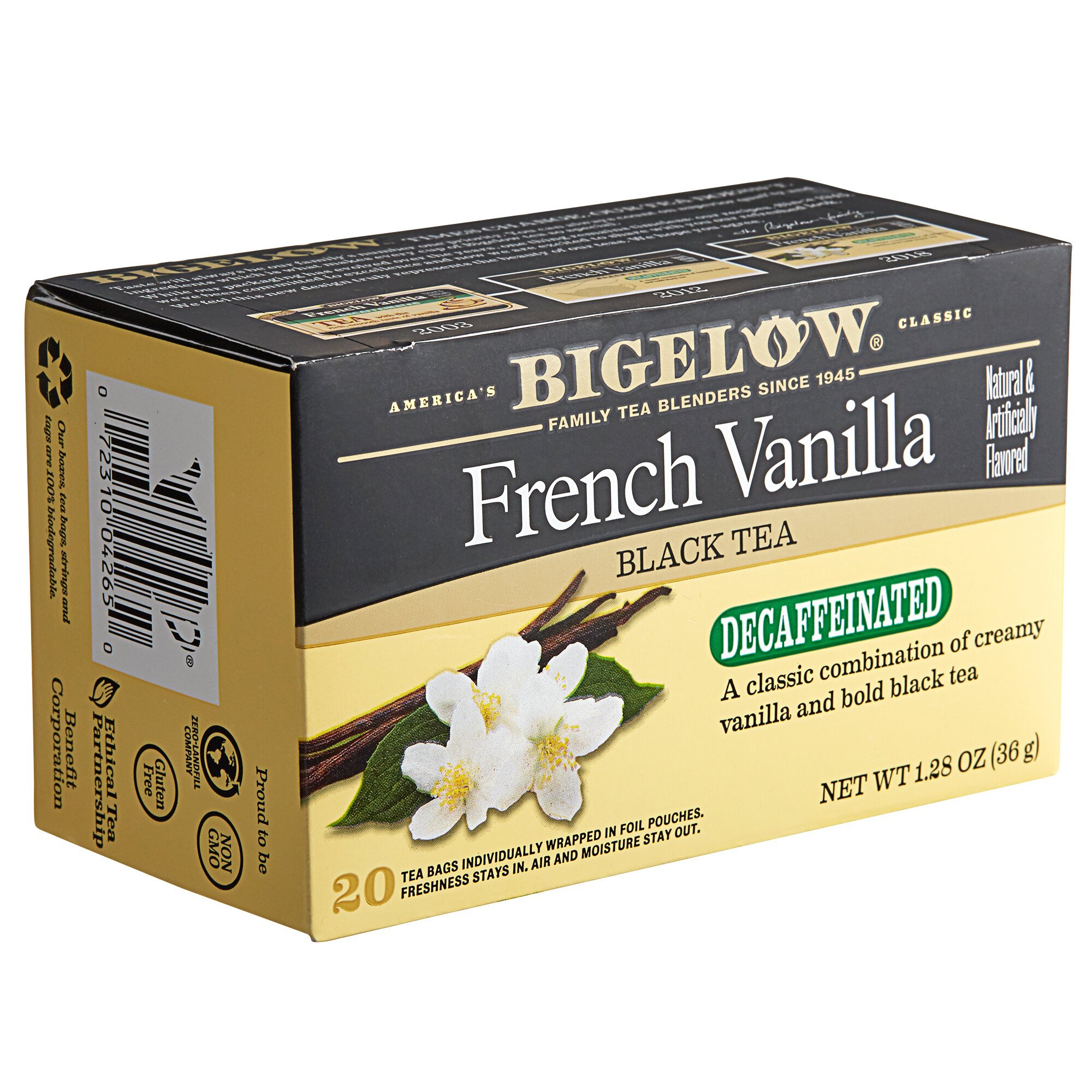 Bigelow French Vanilla Decaffeinated Tea Bags - 20/Box