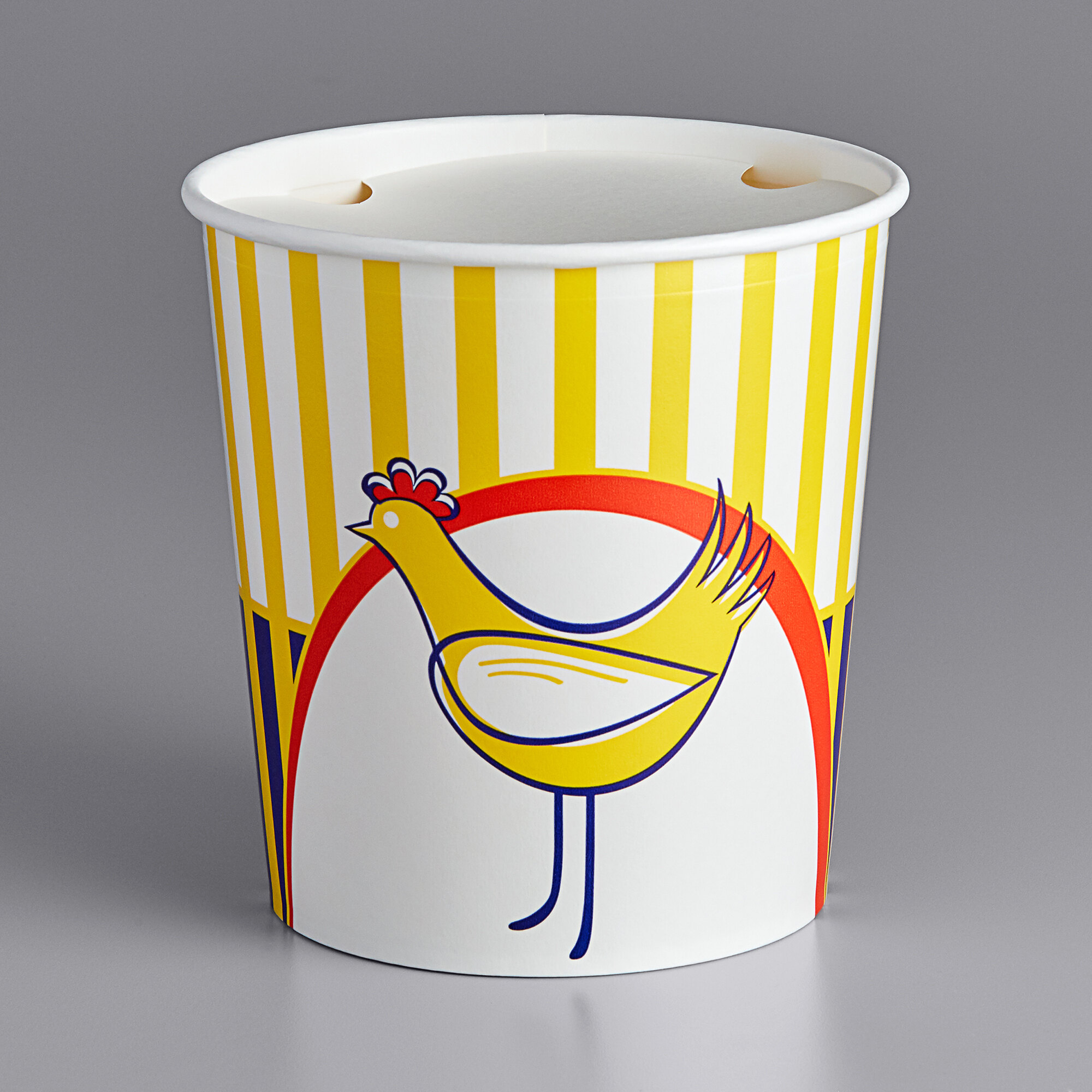Choice 130 oz. Chicken Bucket with Lid - 20/Pack