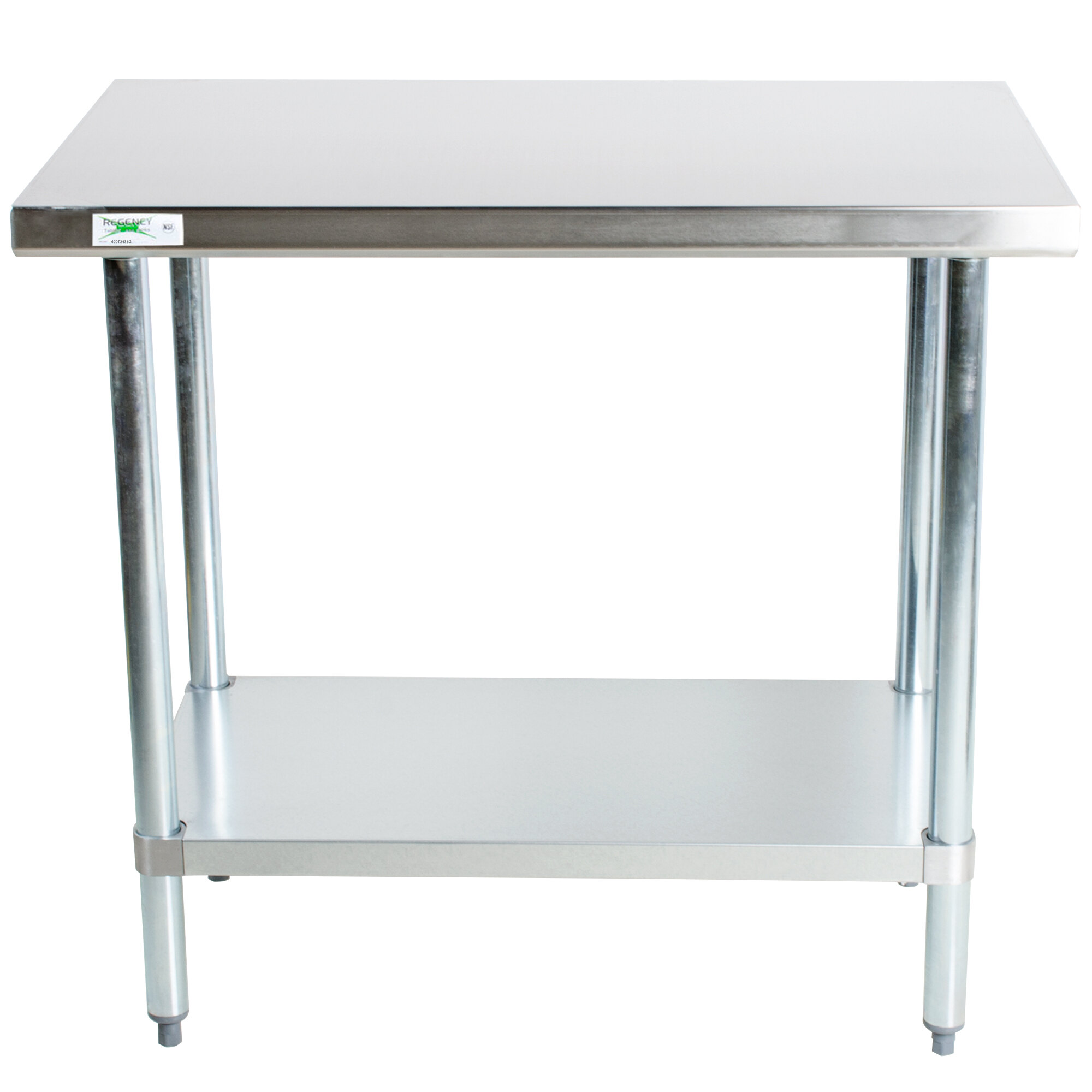 Regency 30" x 36" 18-Gauge 304 Stainless Steel Commercial Work Table ...