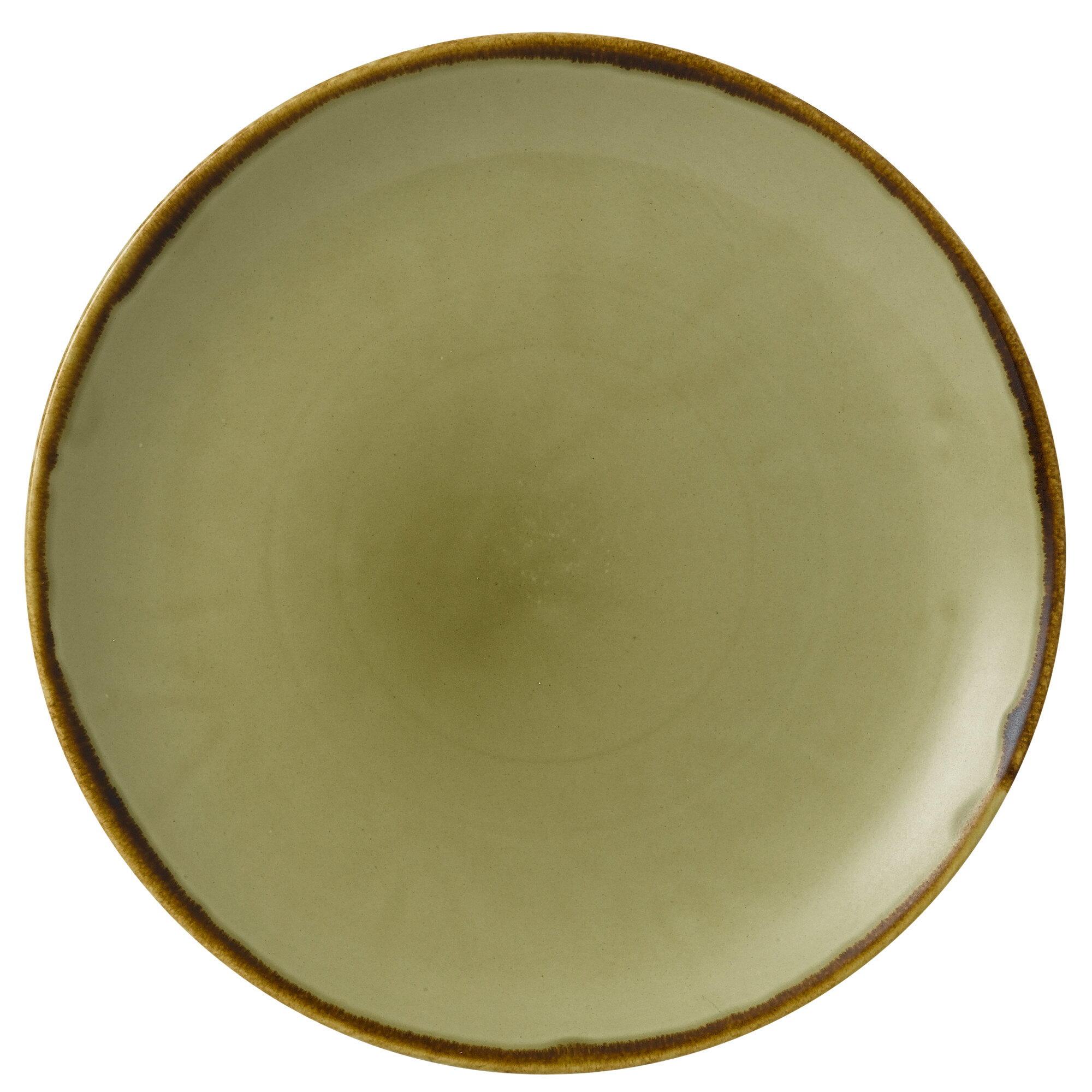 Dudson HG217 Harvest 8 11/16" Green Coupe Round China Plate by Arc ...