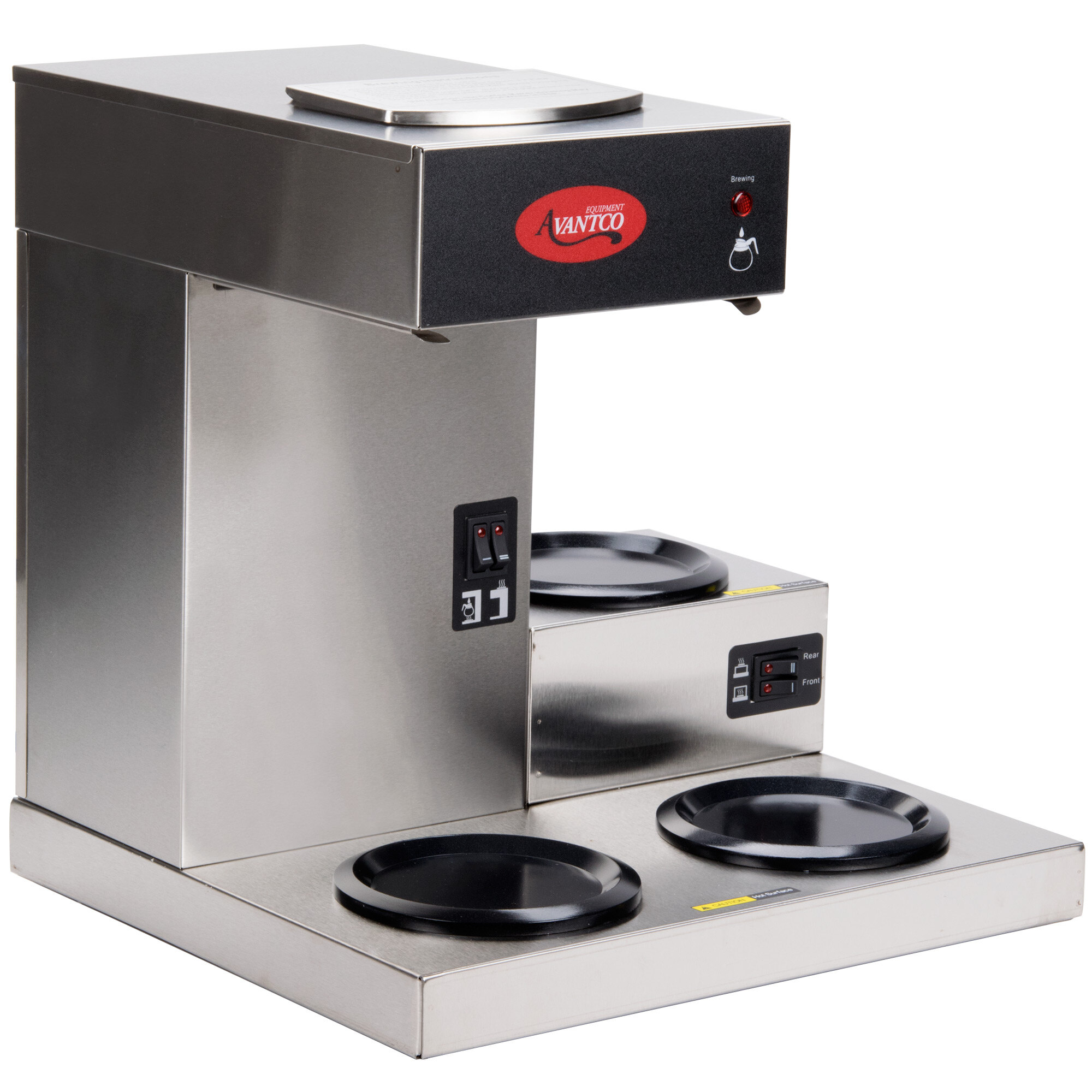 Avantco C30 Pourover Commercial Coffee Maker with 3 Warmers - 120V
