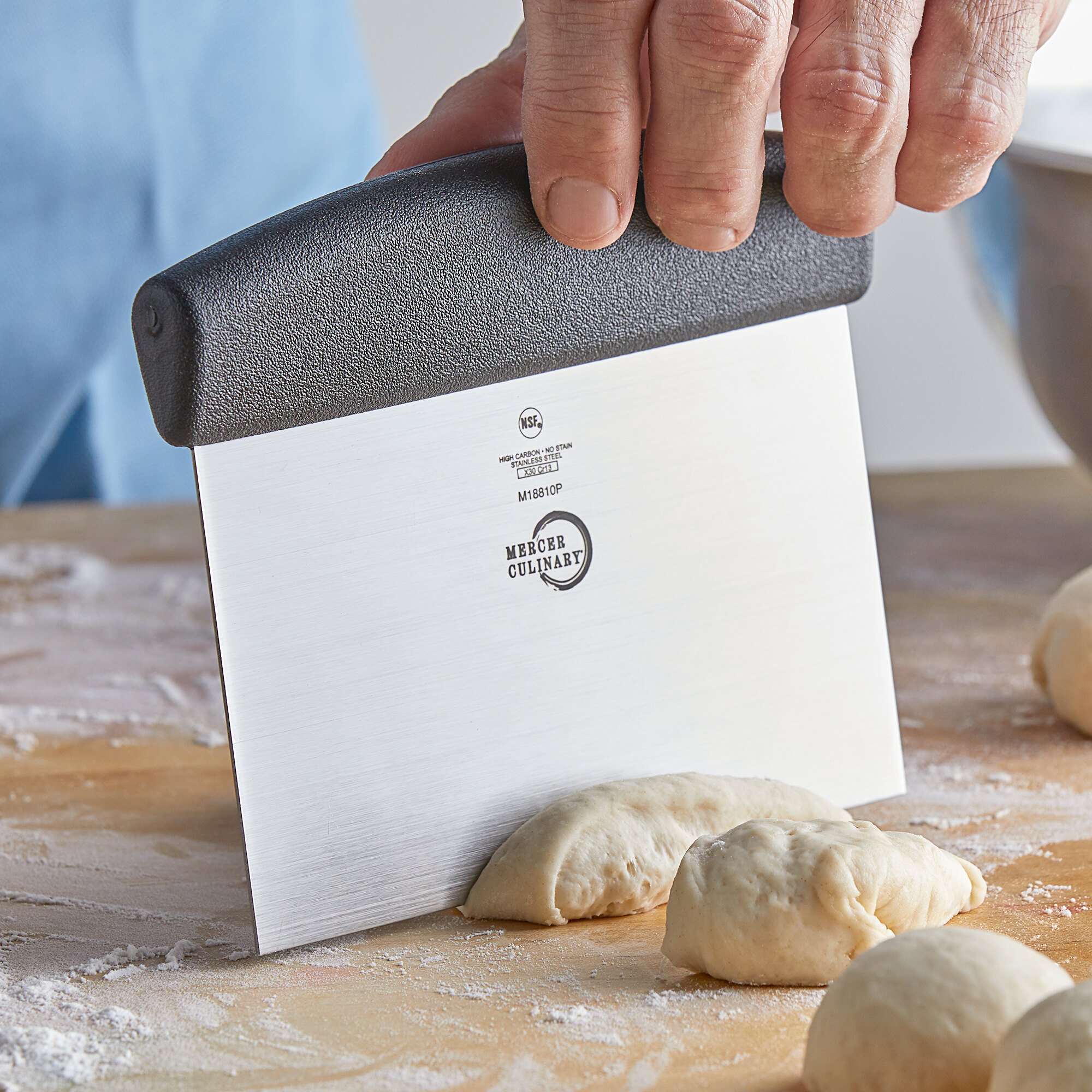 Mercer Culinary Dough Cutter / Scraper - 6" x 5"