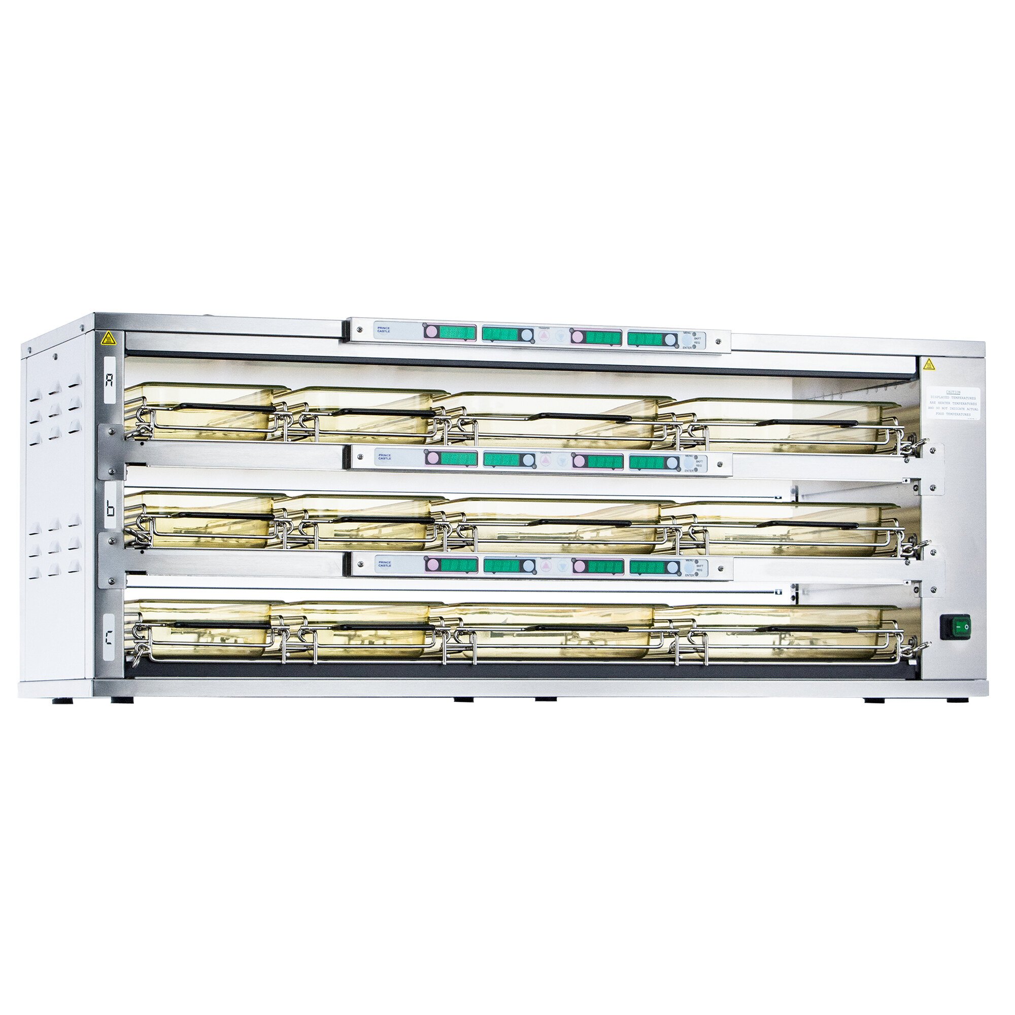 Prince Castle DHB3PT-41A Dual-Sided 3 Shelf /12 Pan Dedicated Holding ...