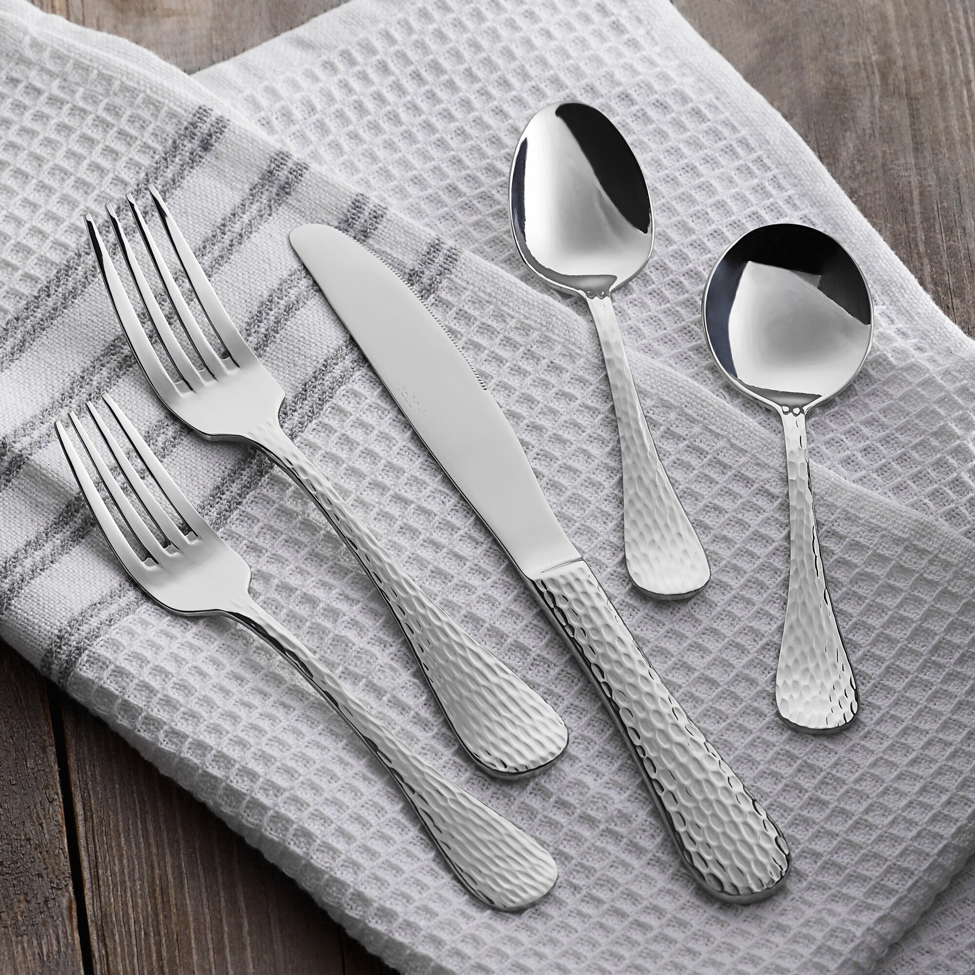Acopa Industry 18/0 Stainless Steel Flatware Set | Sample Tableware