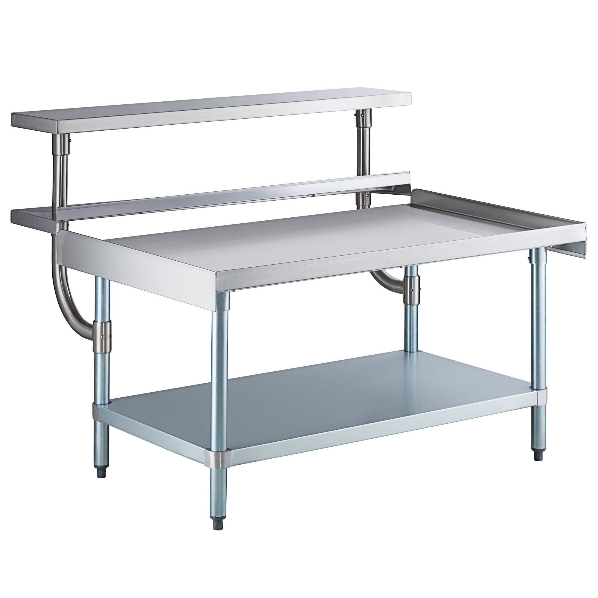 Regency 30" x 48" 16-Gauge Stainless Steel Equipment Stand with ...