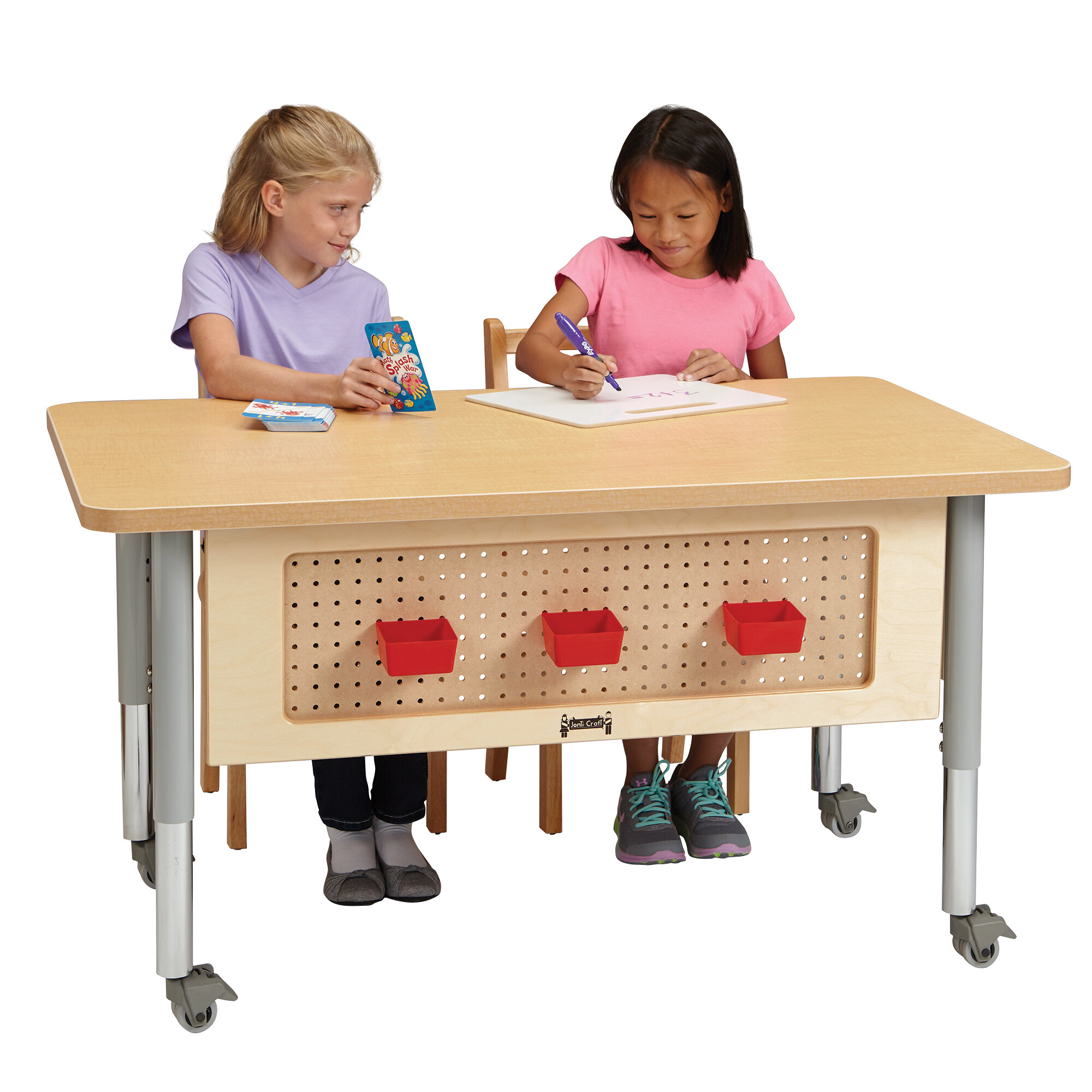 Jonti-Craft Baltic Birch 6474JCM251 48" x 30" x 20"-31" Children's STEM ...