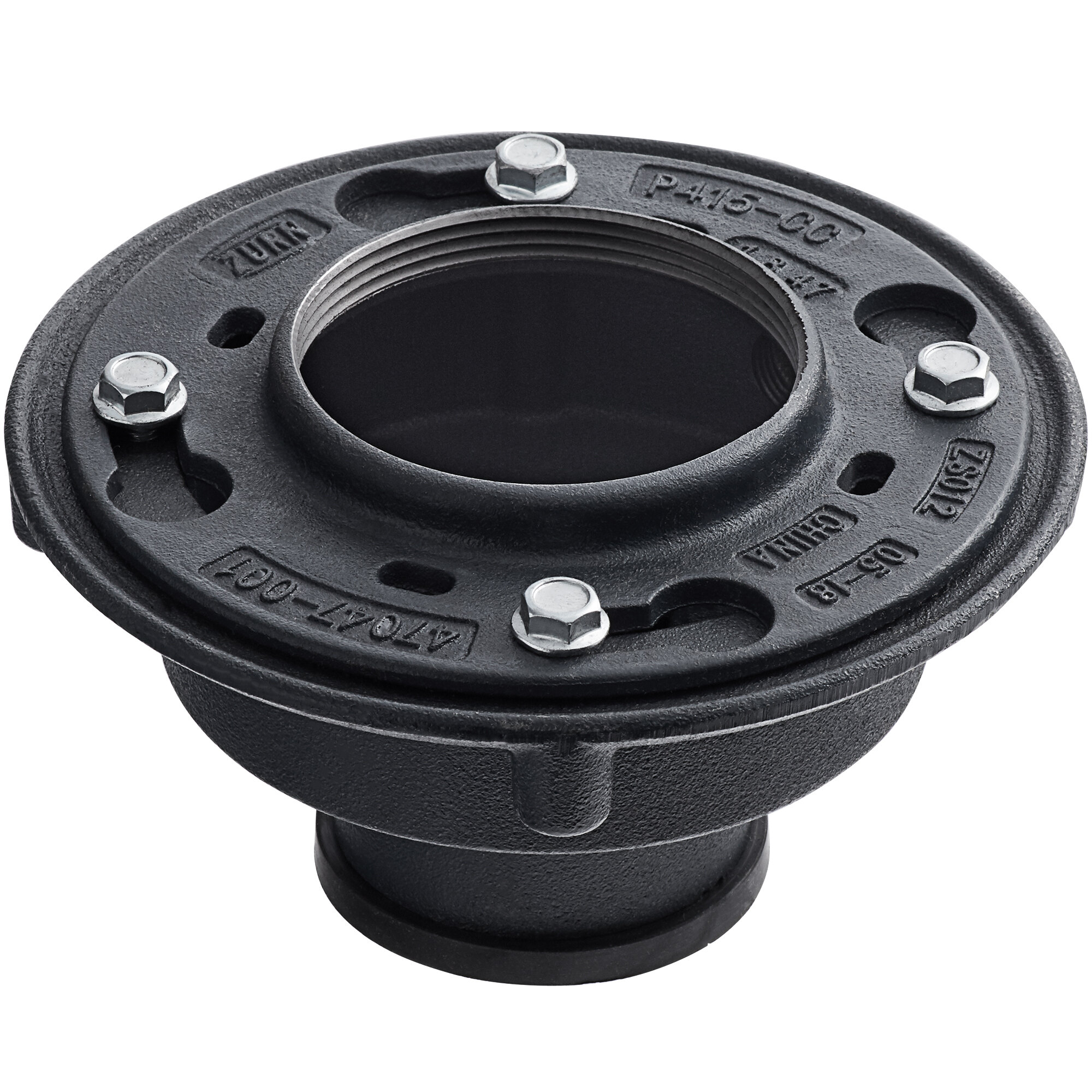 Zurn Z415-4NL-P-L/TOP Cast Iron Floor Drain Less Grate with 4" Neo-Loc ...