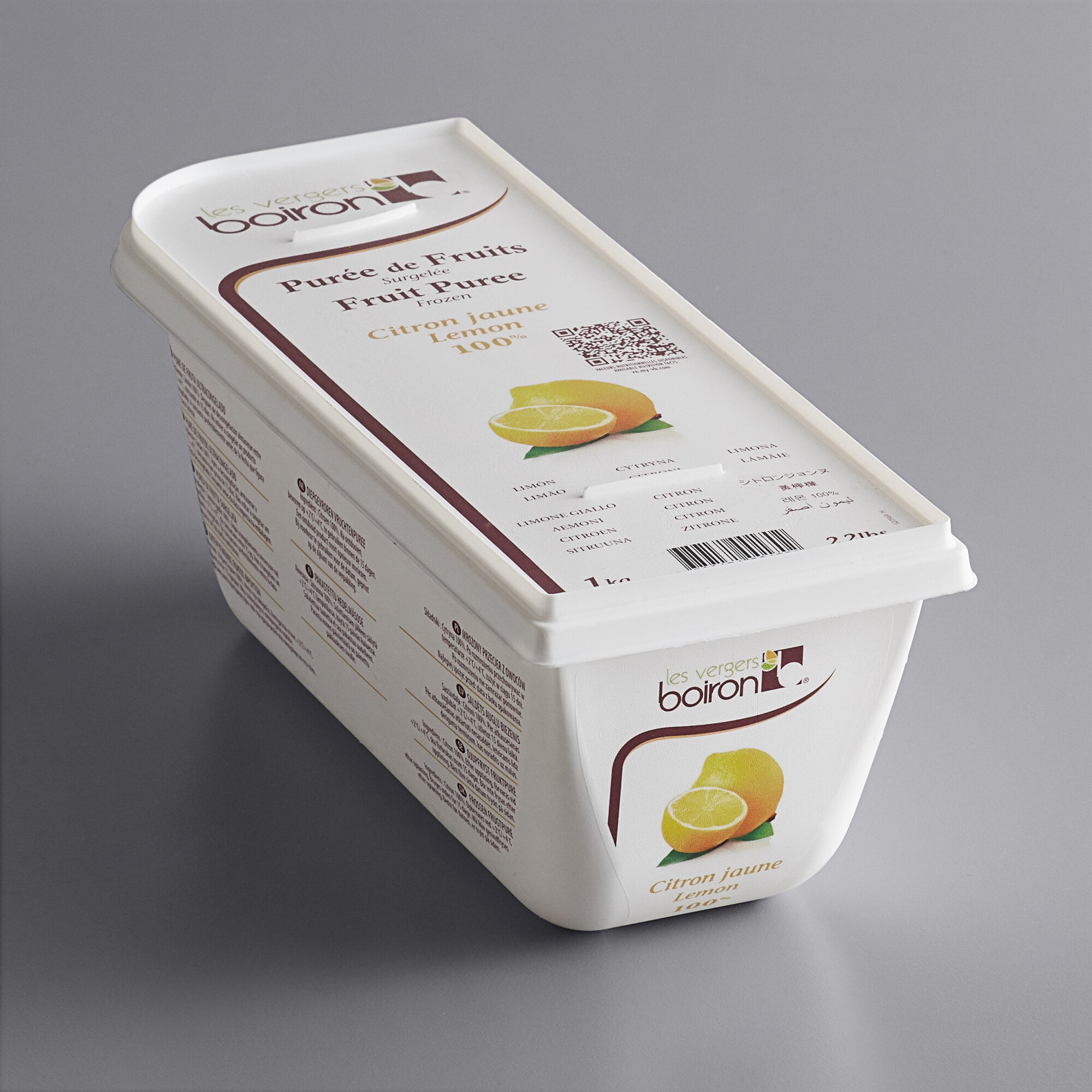 Les Vergers Boiron 2.2 lb. Lemon 100% Fruit Puree