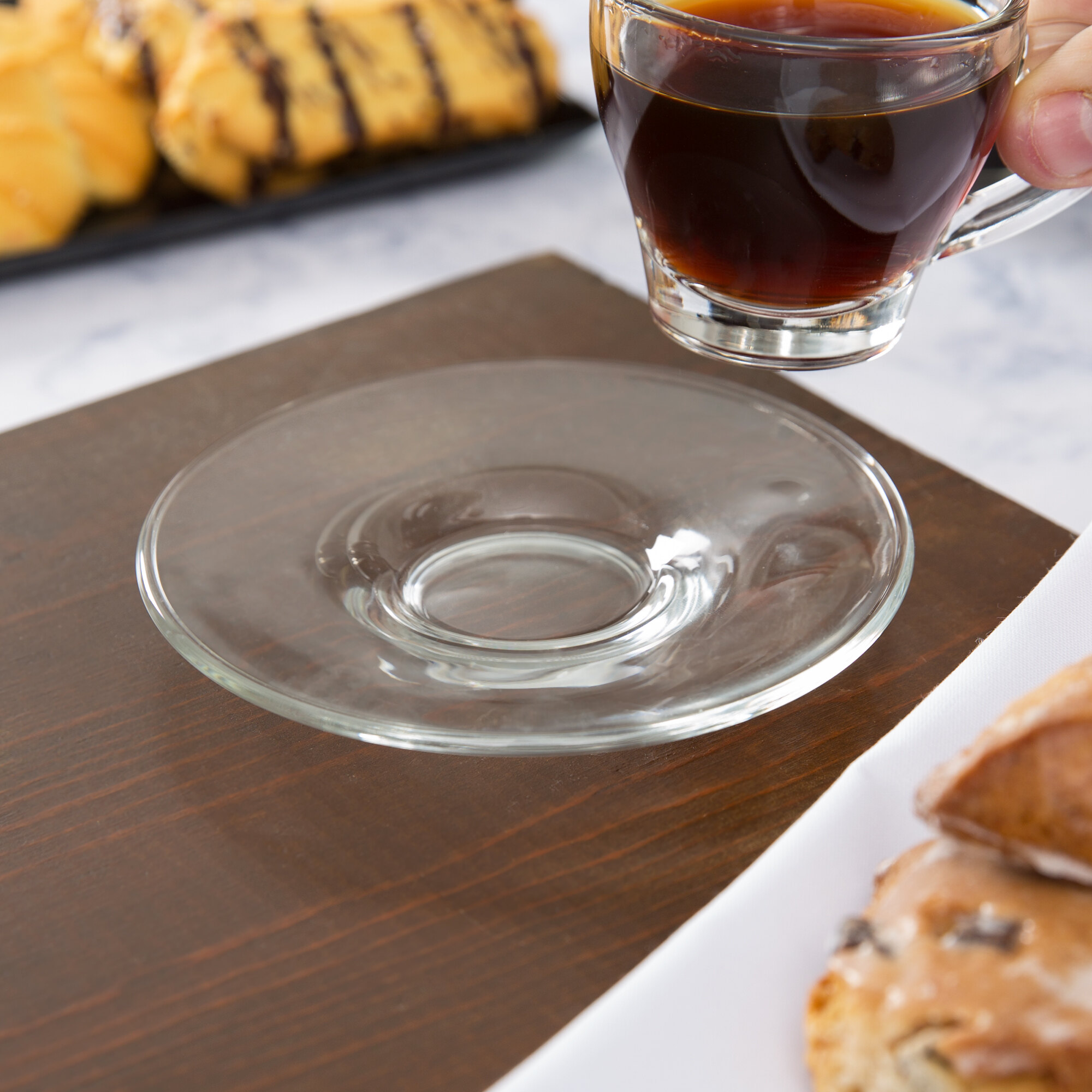 Libbey 13208919 4 5/8" Espresso Saucer - 12/Case