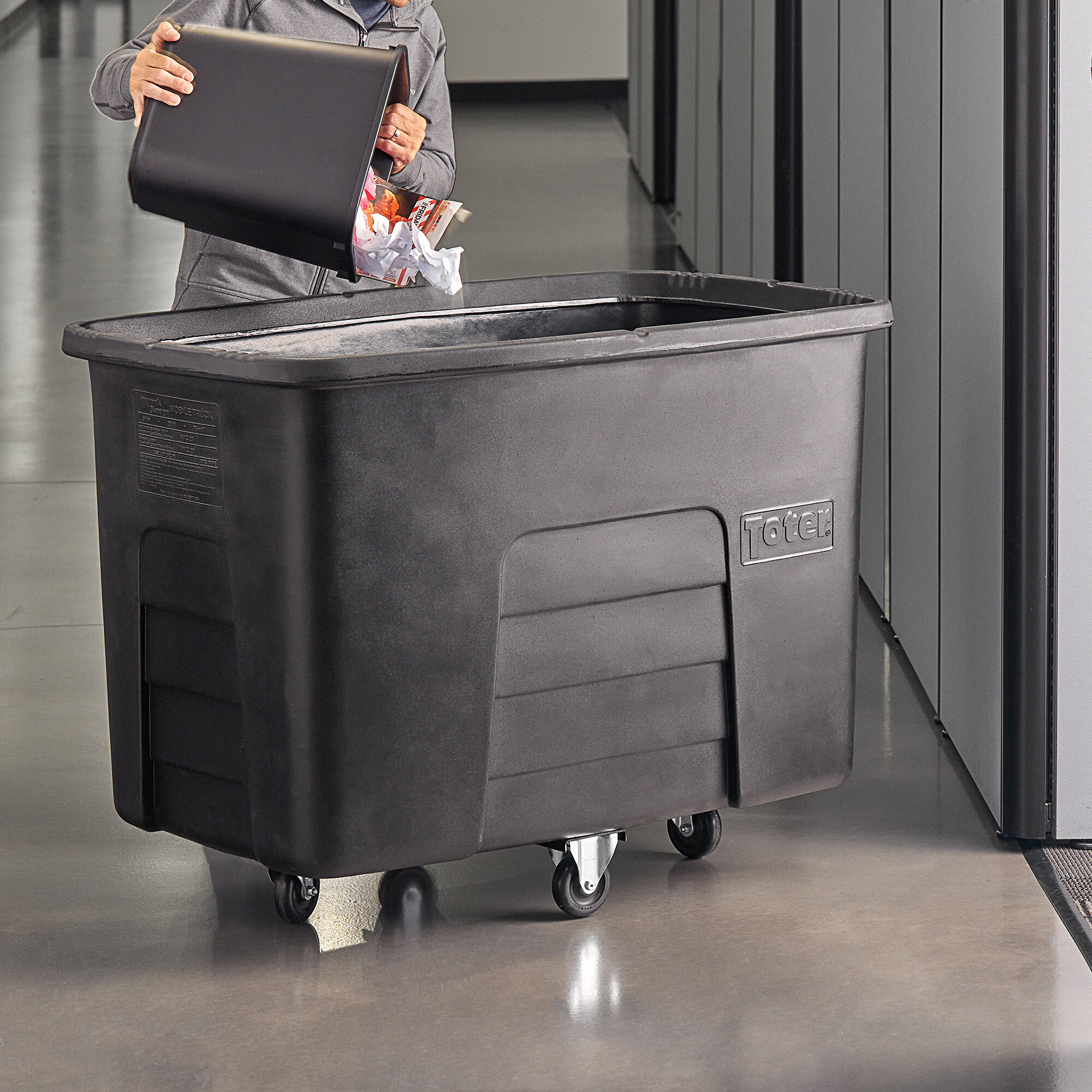 Toter MMC20-00BLK 20 Cubic Foot Blackstone Heavy-Duty Cube Truck (600 ...