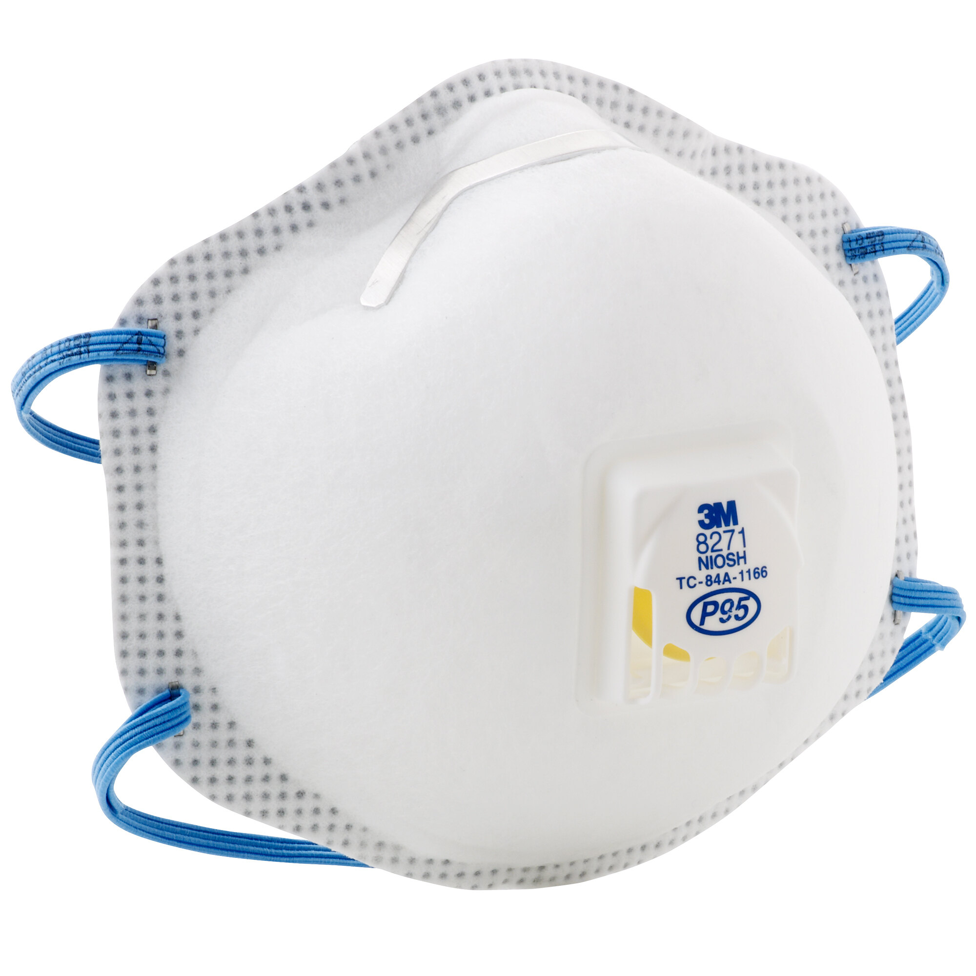 3M 8271 P95 Particulate Respirator with Cool Flow Valve and Foam Face ...