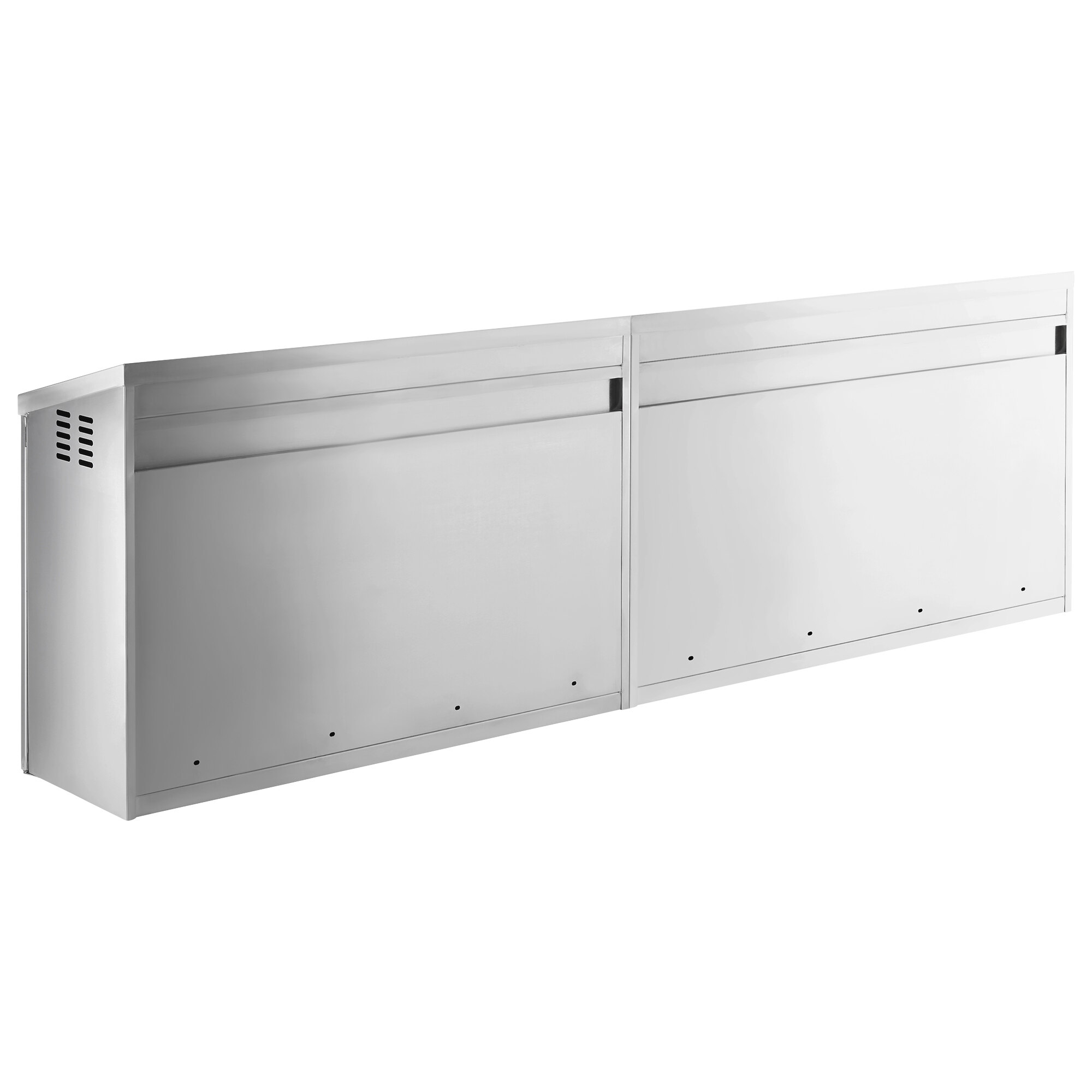 Regency 96" Stainless Steel Wall Cabinet with Sliding Doors