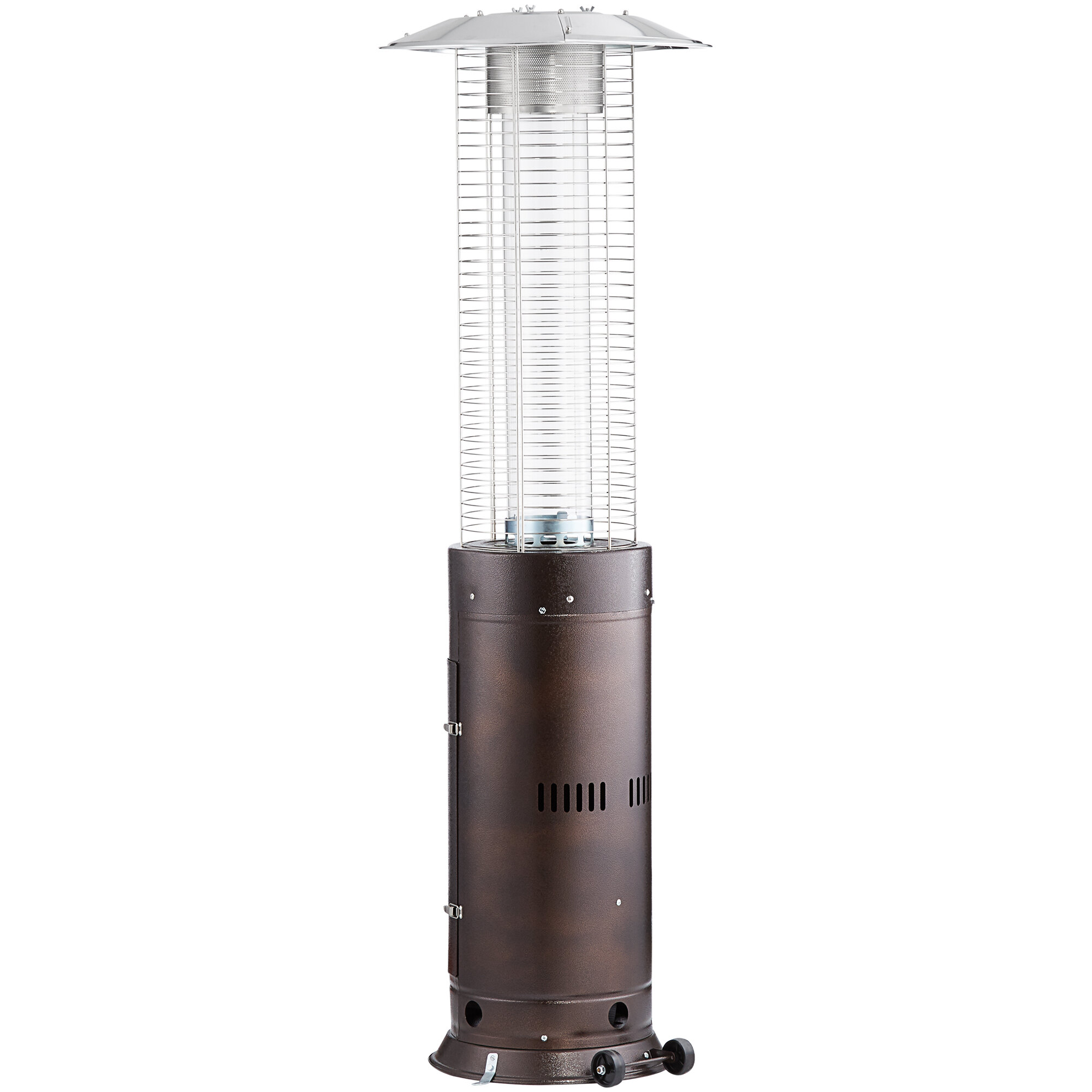 Backyard Pro RNDFHBZ Bronze Round Portable Propane Outdoor Patio Heater ...
