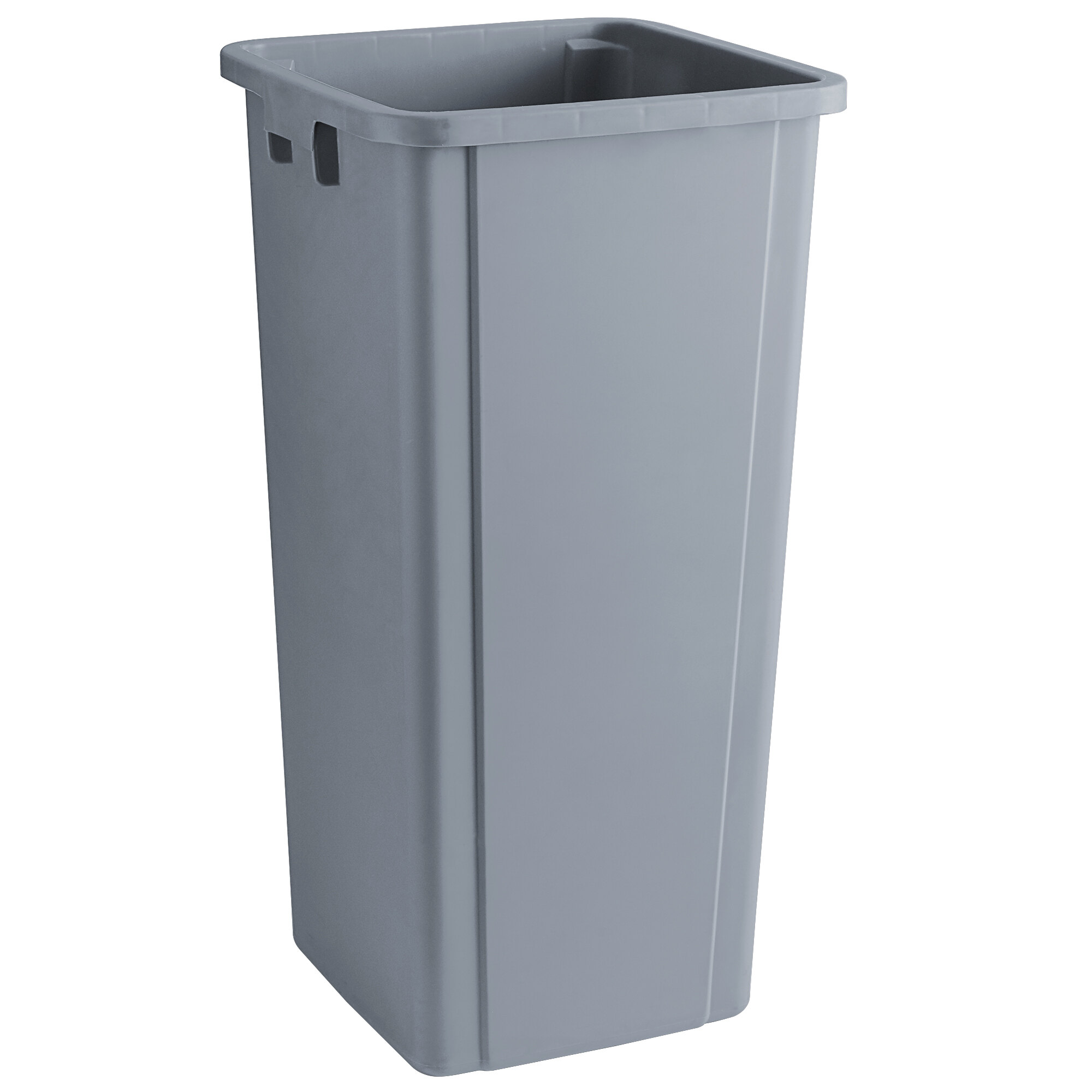 Lavex Janitorial 19 Gallon Gray Square Trash Can