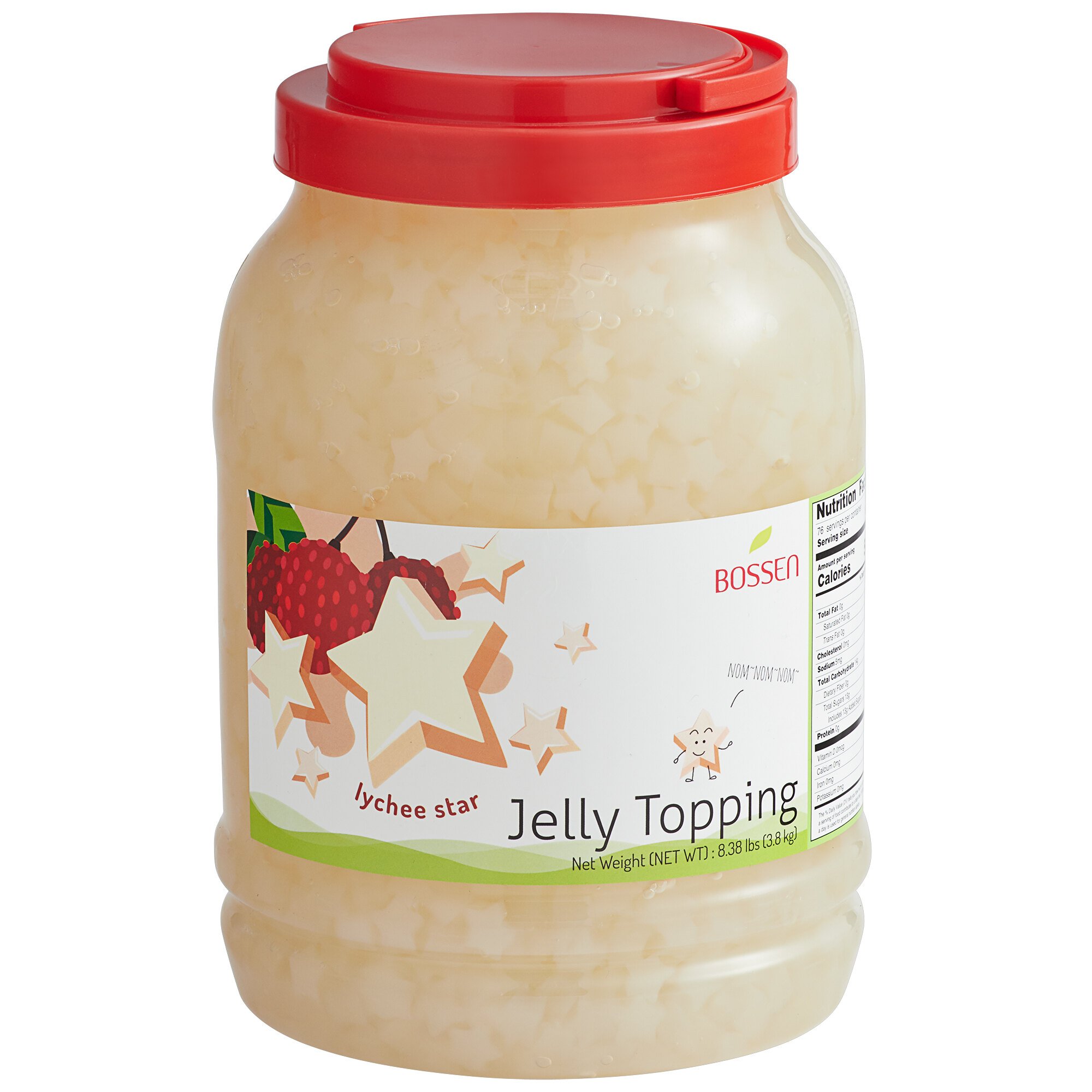 Bossen 8.38 lb. Lychee Star-Shaped Jelly Topping