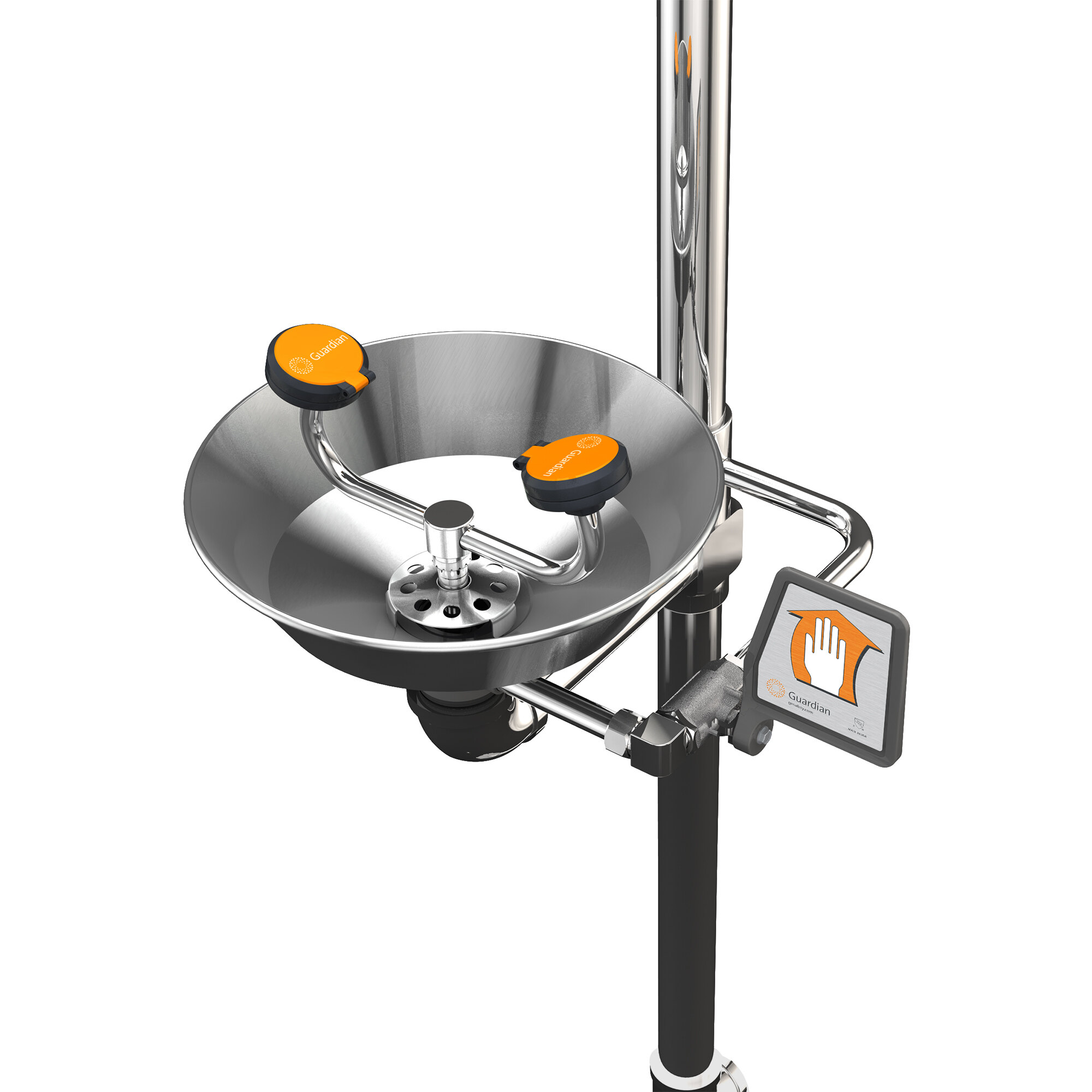 Guardian Equipment G1950PCC Polished Chrome Safety Station with Eye ...