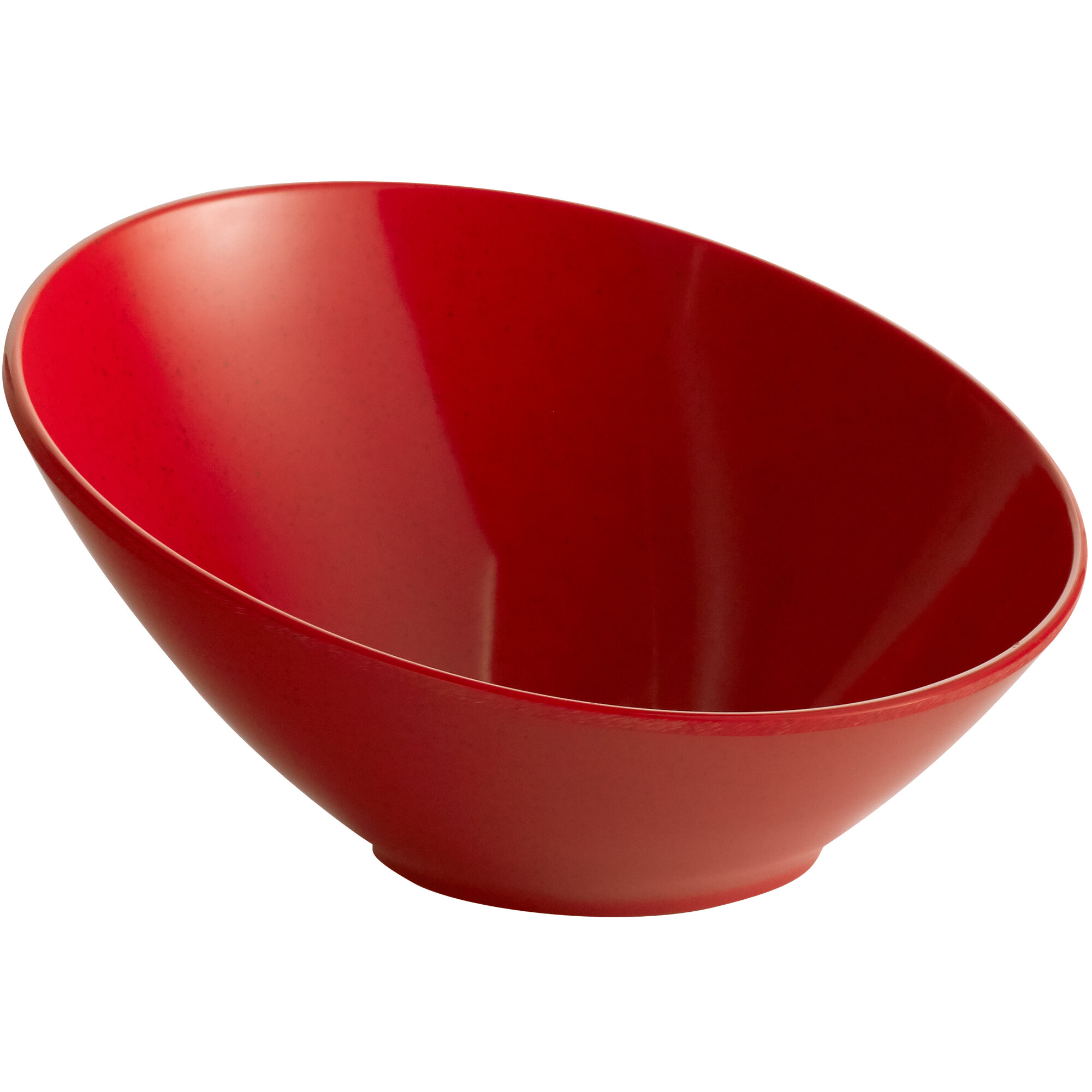 GET B-786-RSP Red Sensation 12 oz. Red Slanted Melamine Bowl - 12/Case