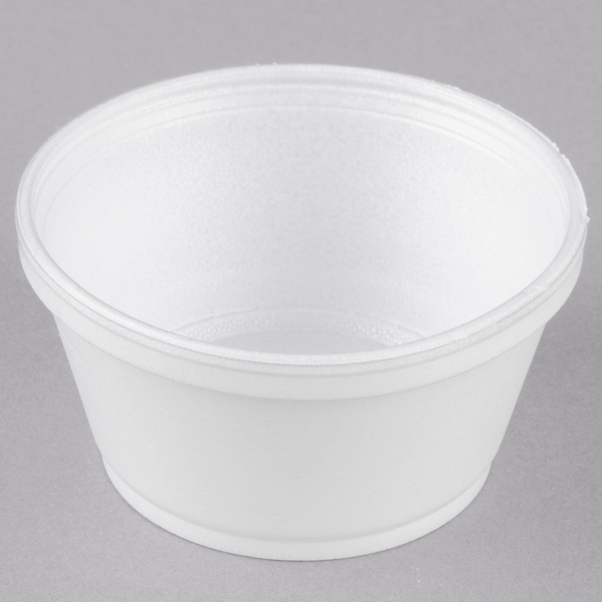 Dart 8SJ20 8 oz. Extra Squat White Foam Food Container - 50/Pack