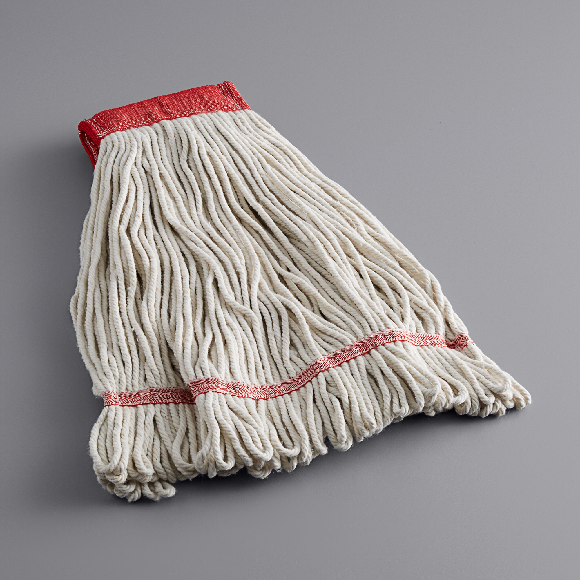 Lavex Janitorial 16 oz. #24 Cotton Loop End Mop Head with 5" Band