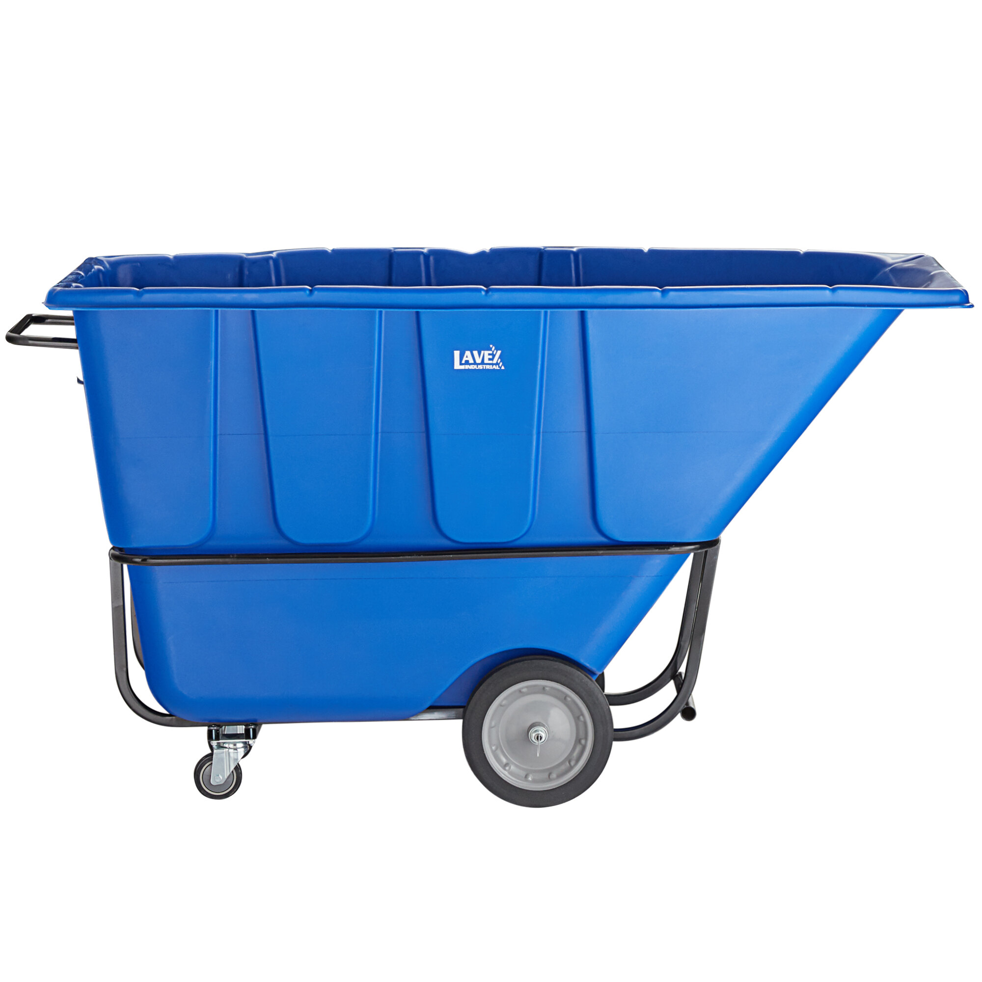 Lavex Industrial 1 Cubic Yard Blue Heavy-Duty Tilt Truck / Trash Cart ...