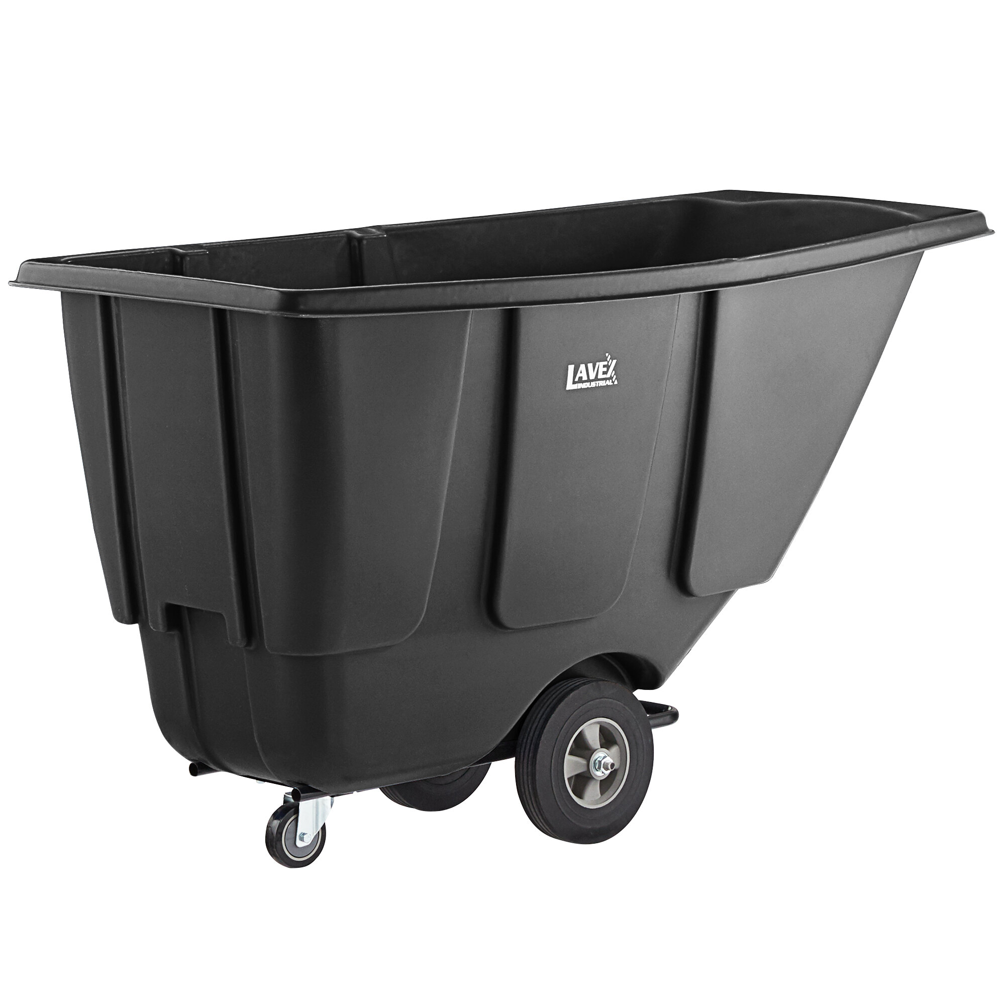 Lavex Industrial 0.5 Cubic Yard Black Tilt Truck / Trash Cart (300 lb ...