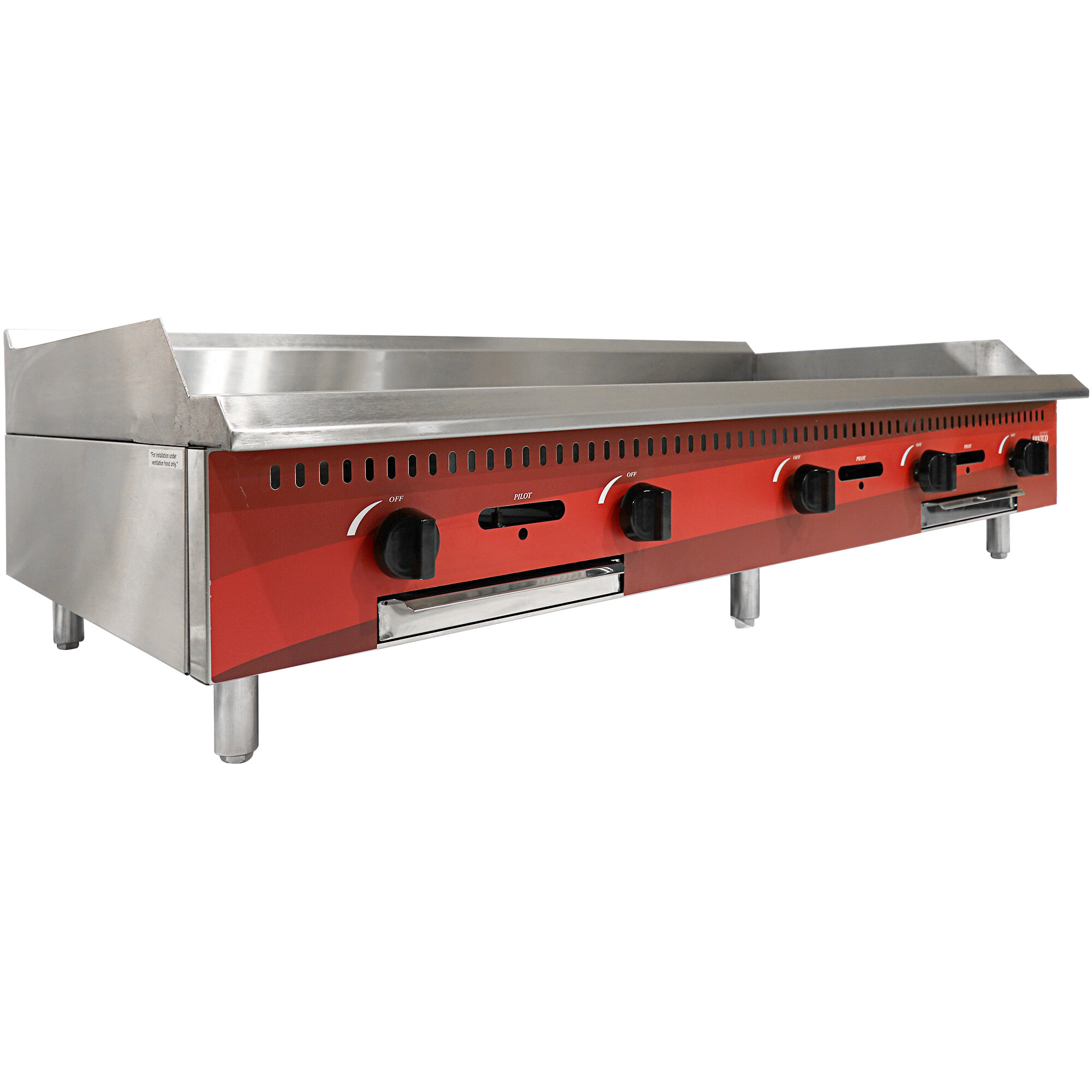Avantco Chef Series CAG60MG 60" Countertop Gas Griddle with Manual ...