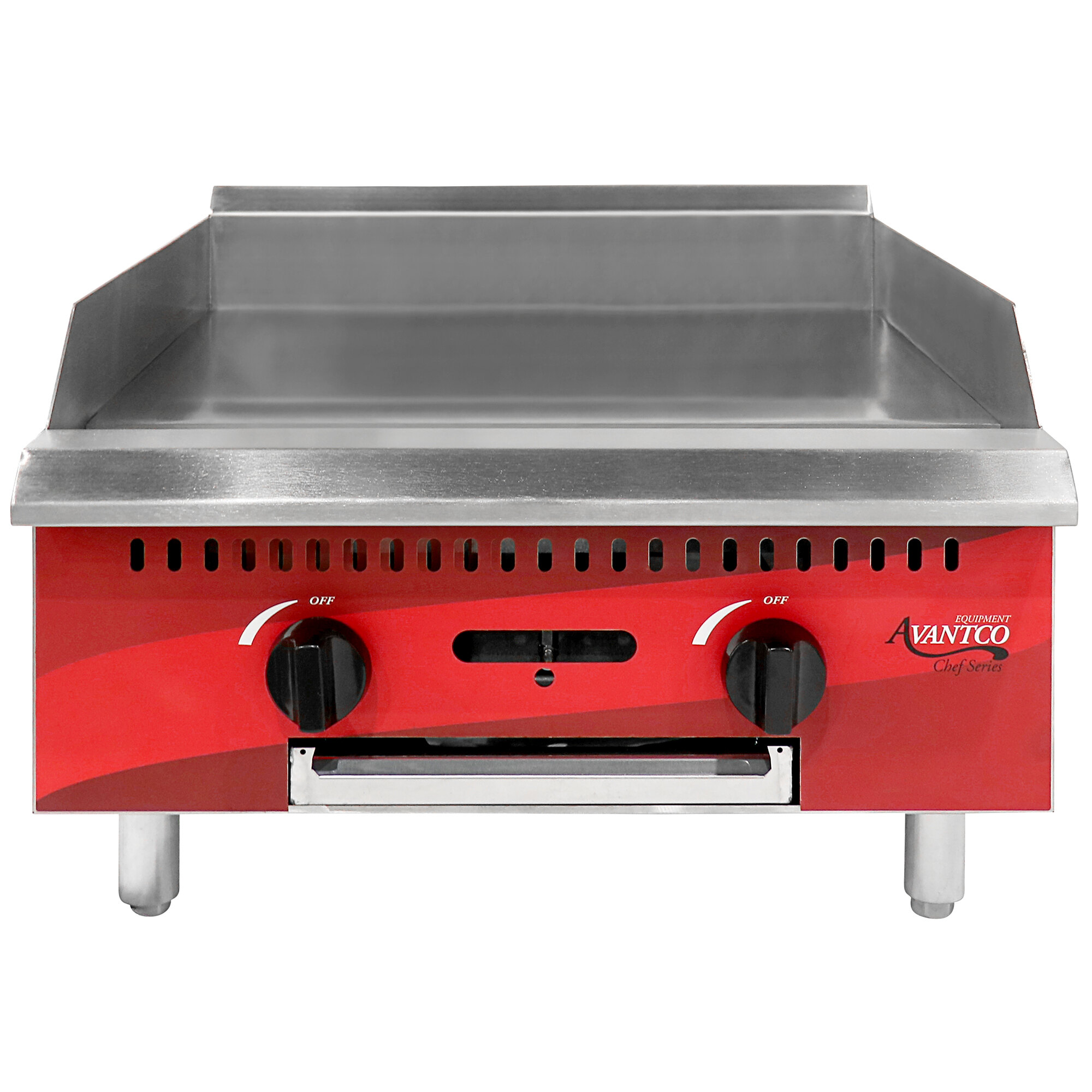Avantco Chef Series CAG24MG 24" Countertop Gas Griddle with Manual ...