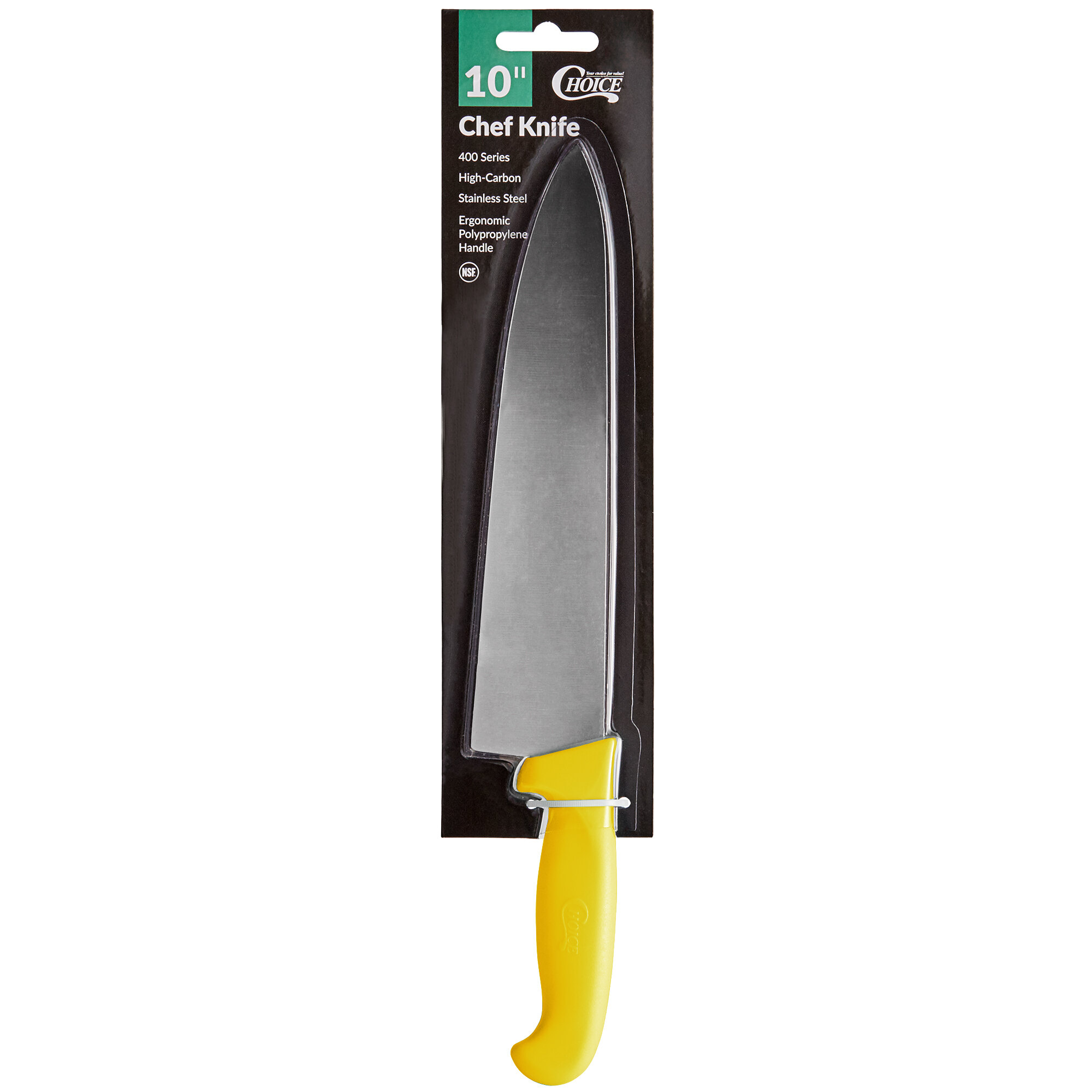 Choice 10" Chef Knife with Yellow Handle
