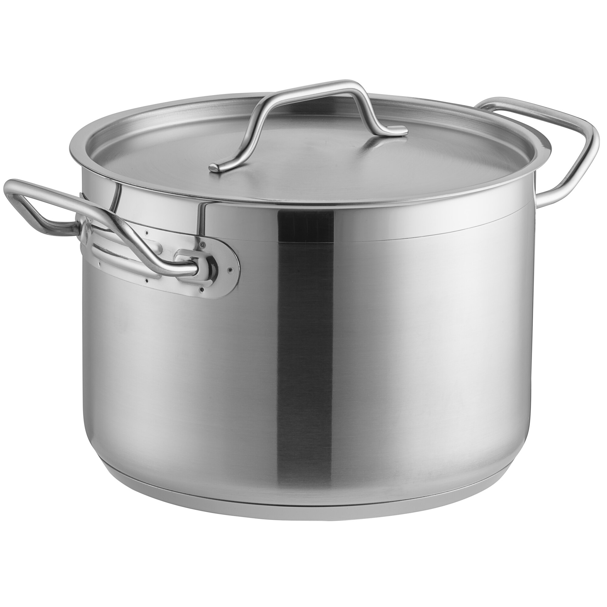 Vigor 6.5 Qt. Stainless Steel Stock Pot with Aluminum-Clad Bottom and Cover