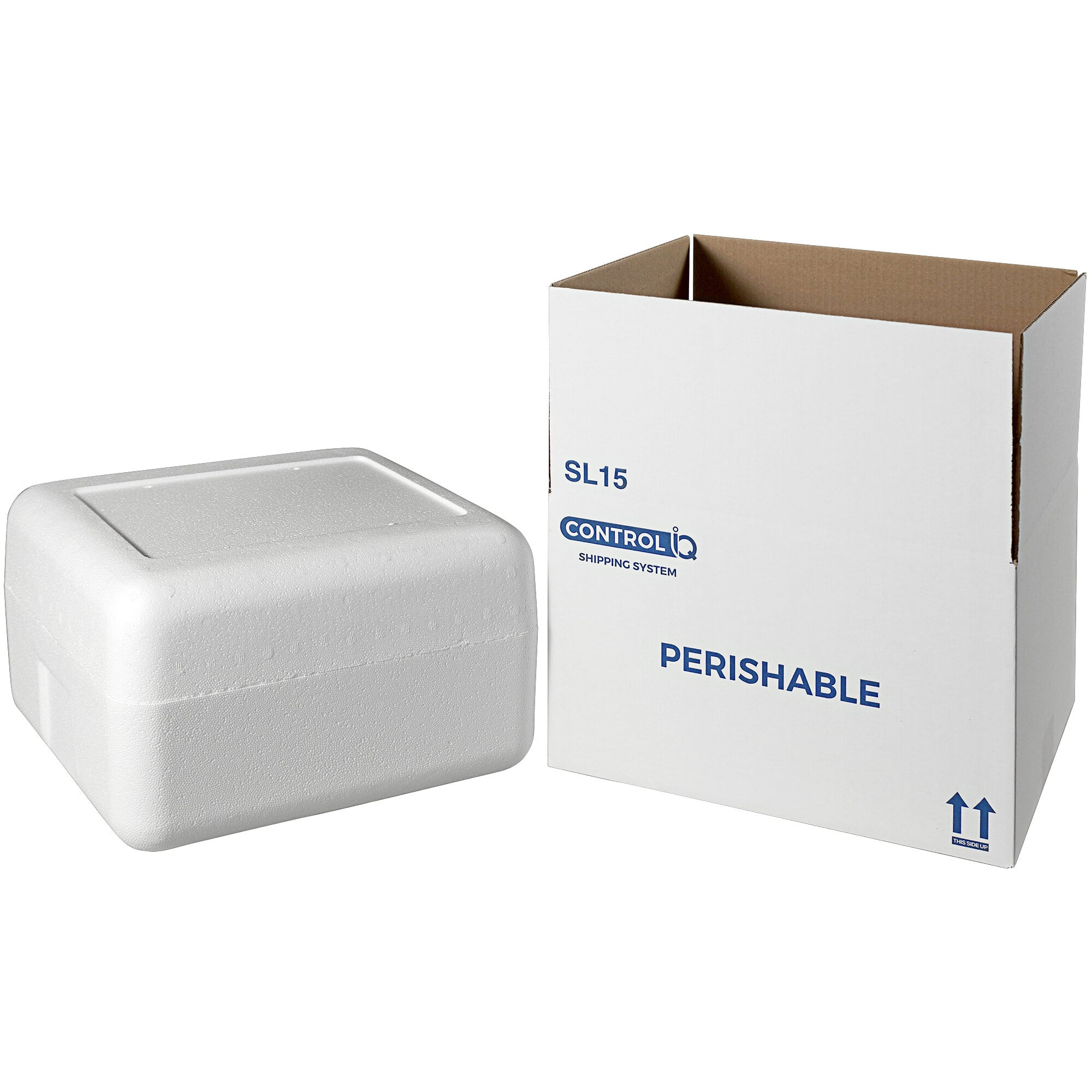 12 1/4" x 10 7/8" x 6" Insulated Foam Cooler with Shipping Box - 1 1/2 ...