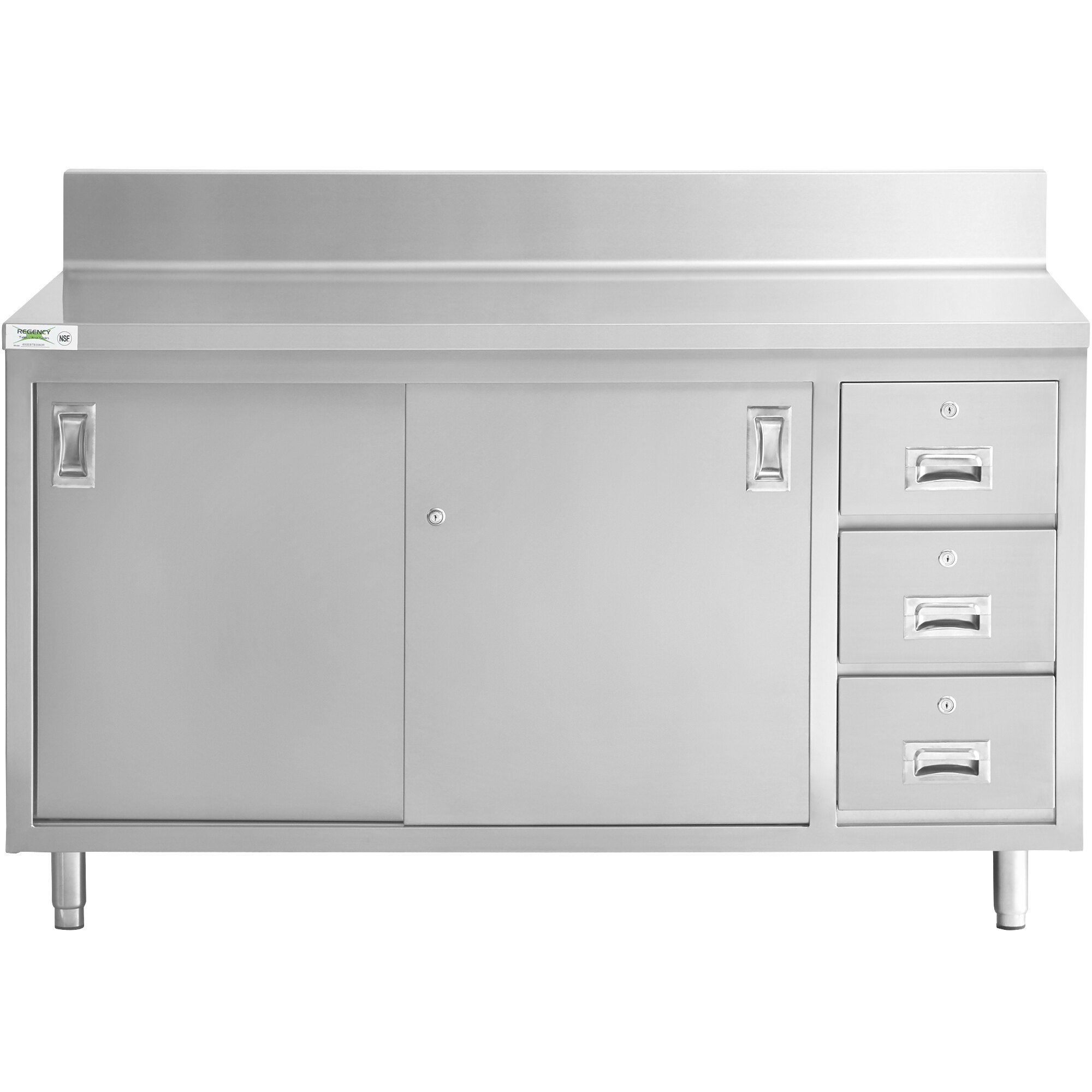 Regency 30" x 60" 16 Gauge Type 304 Stainless Steel Enclosed Base ...