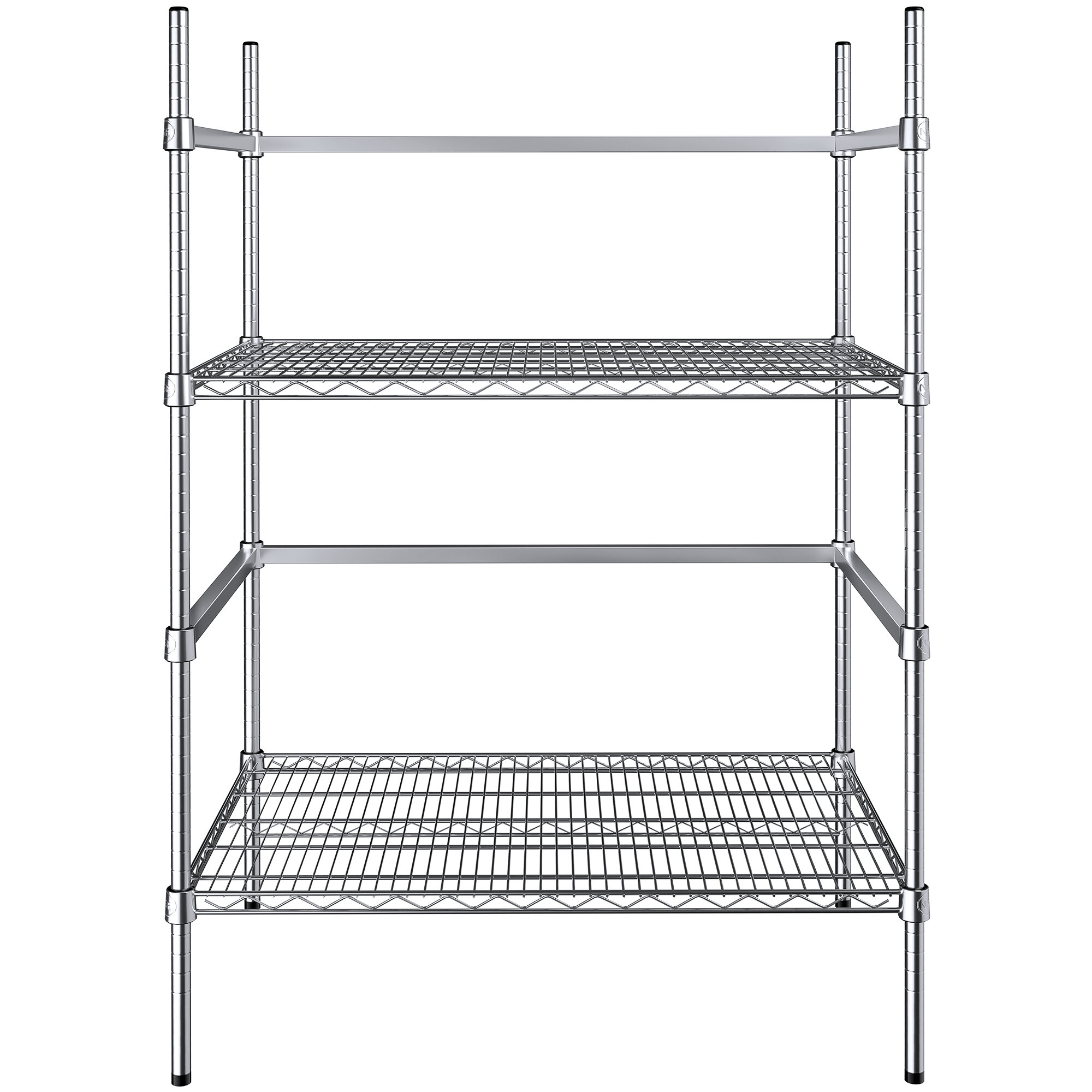 Regency 12-Bottle Chrome 5 Gallon Water Bottle Rack - 24" x 36" x 54 ...