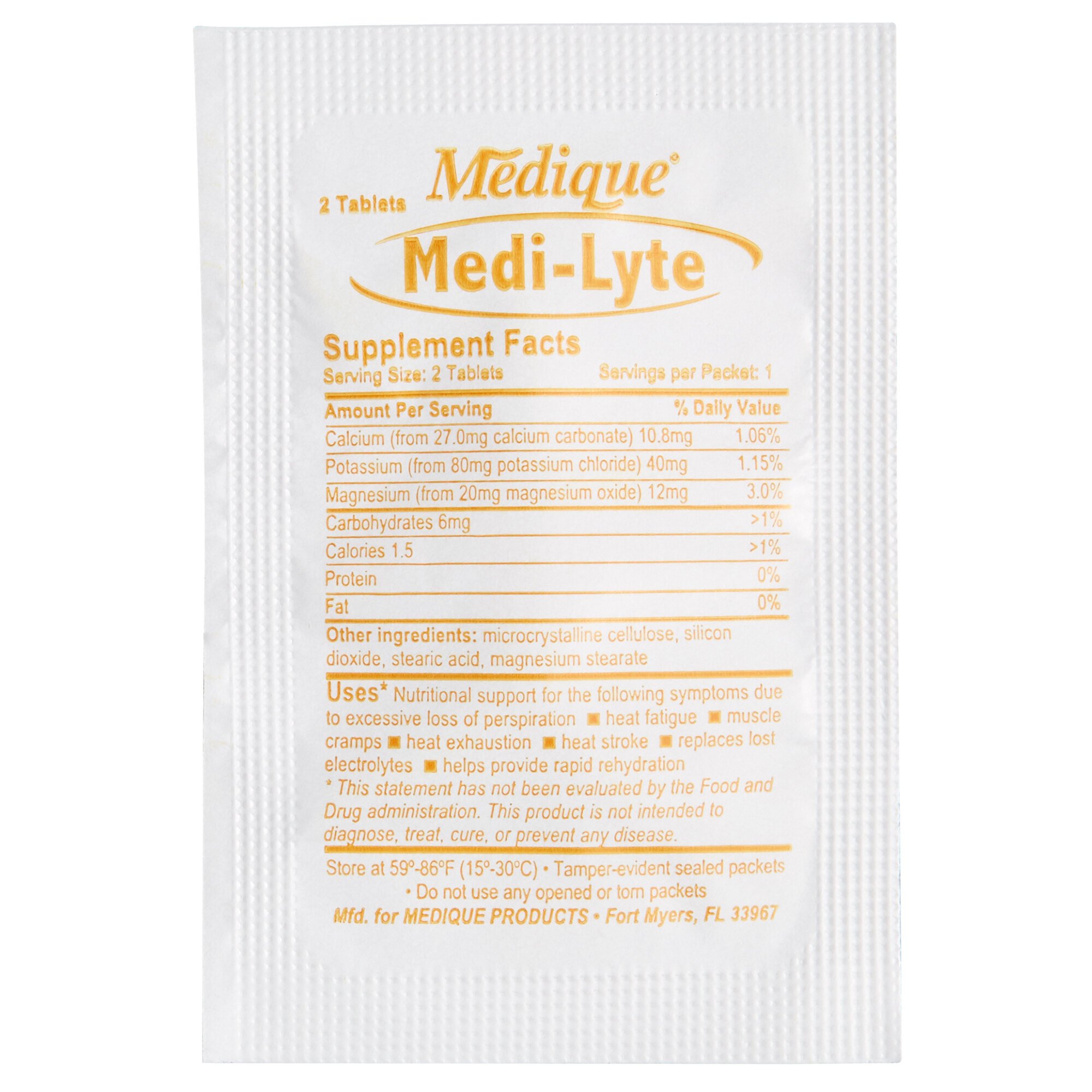 Medique 03033 Medi-Lyte Heat Relief Tablets - 100/Box