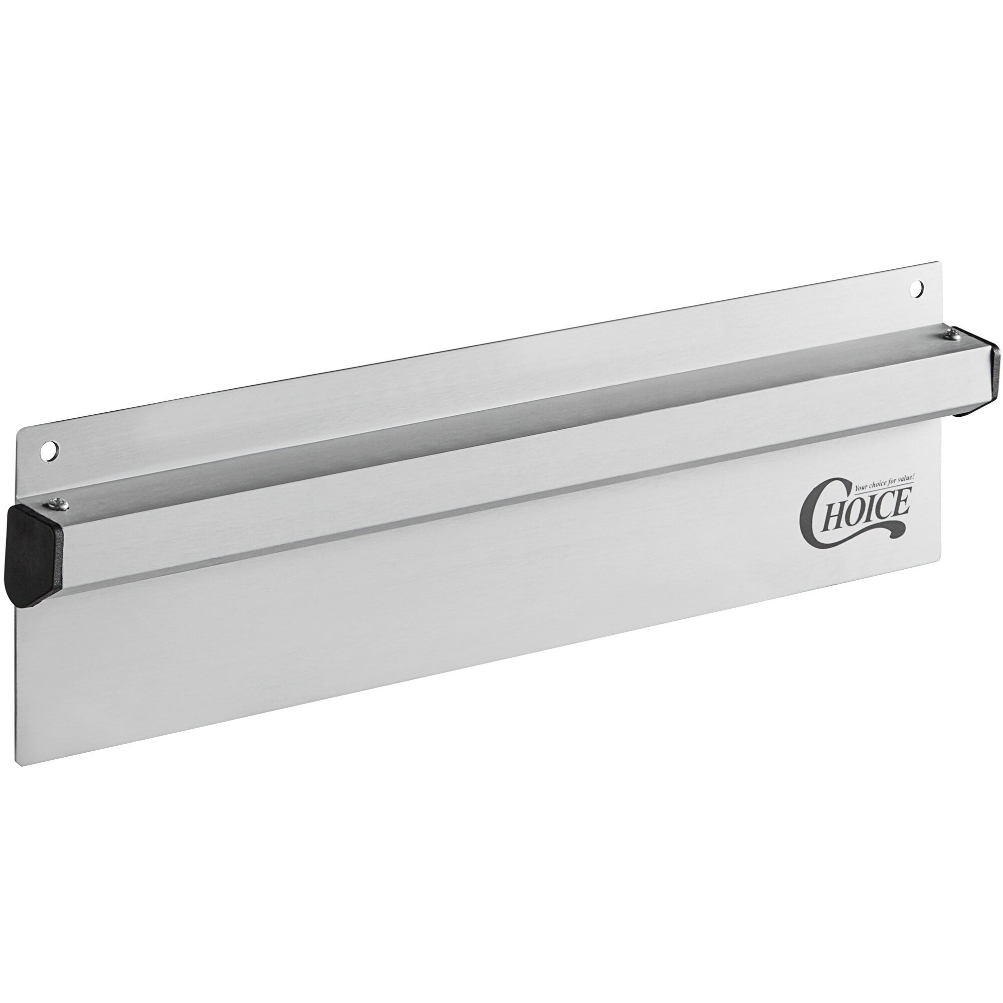 Choice 12" x 3 1/2" Aluminum Wall Mounted Ticket Holder