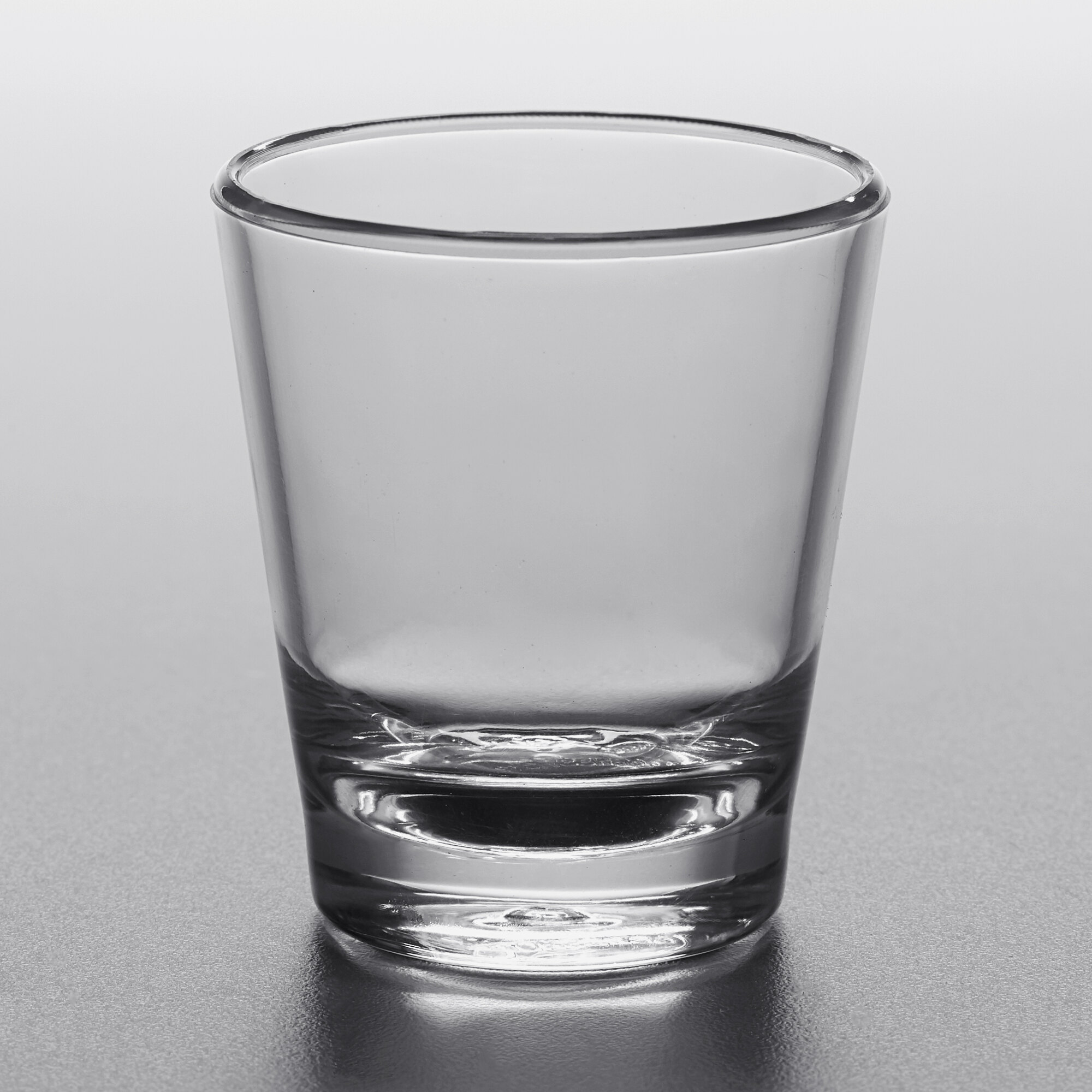 Choice 1.5 oz. SAN Stackable Plastic Shot Glass - 24/Case