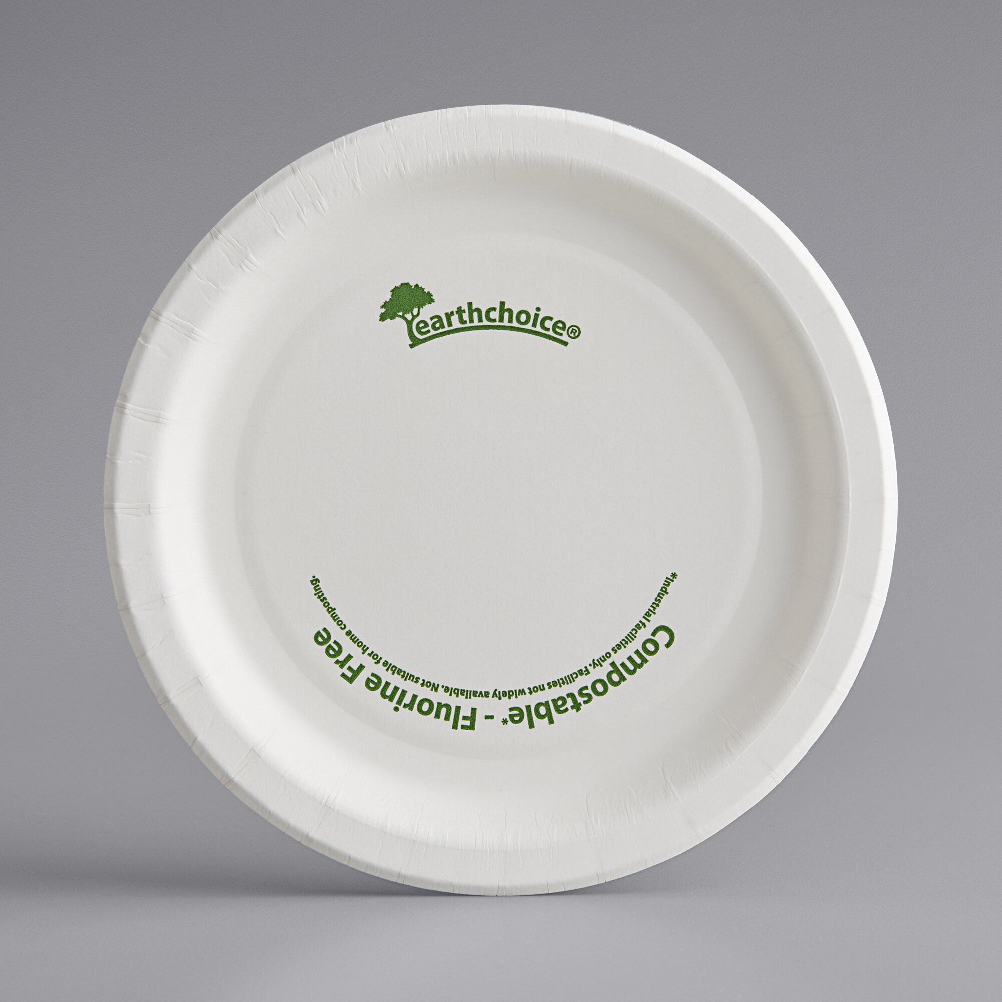 Pactiv PSP06EC EarthChoice Pressware 6" White Compostable Paper Plate ...