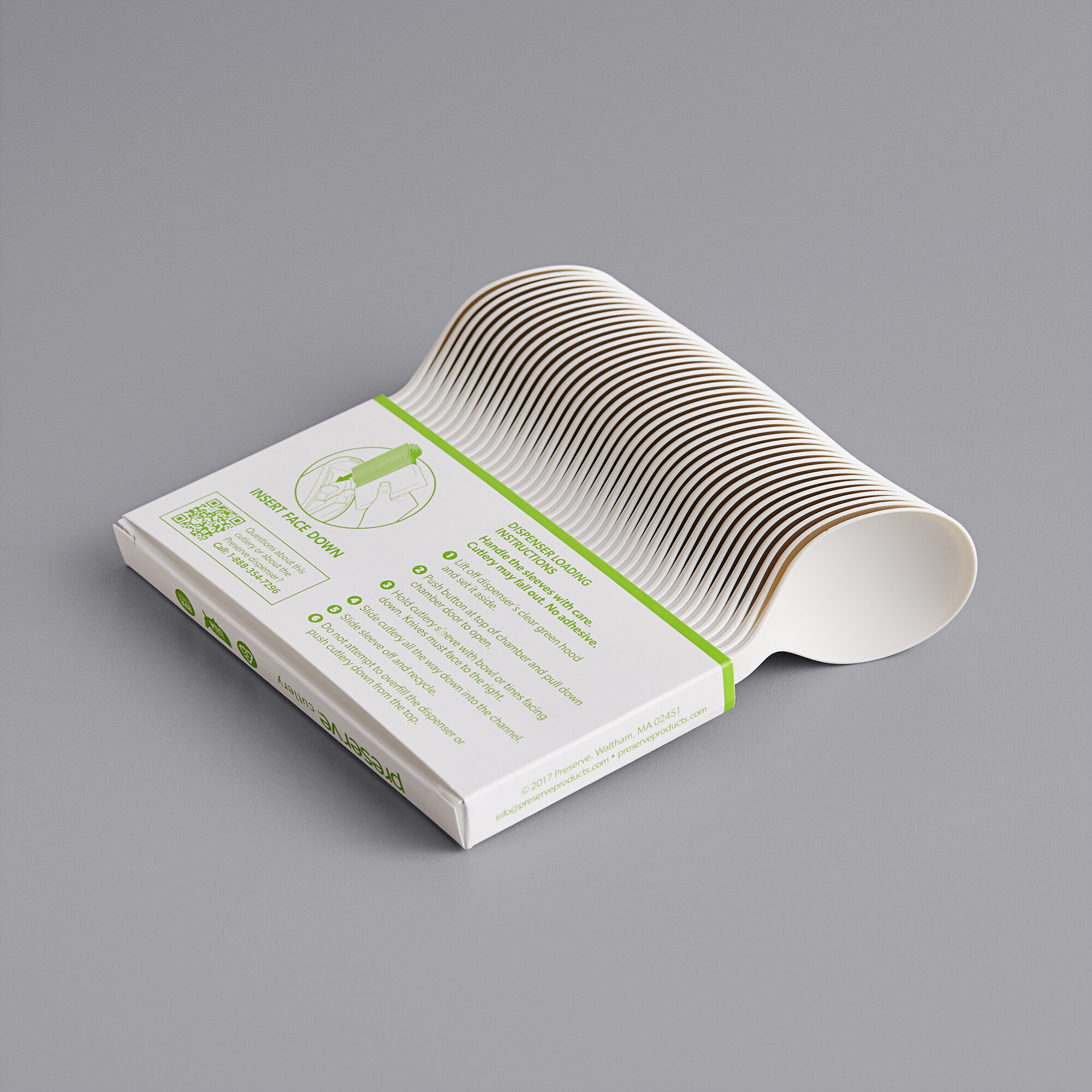 Preserve 38348 Compostable Medium Weight Dispenser Soup Spoons Refill ...