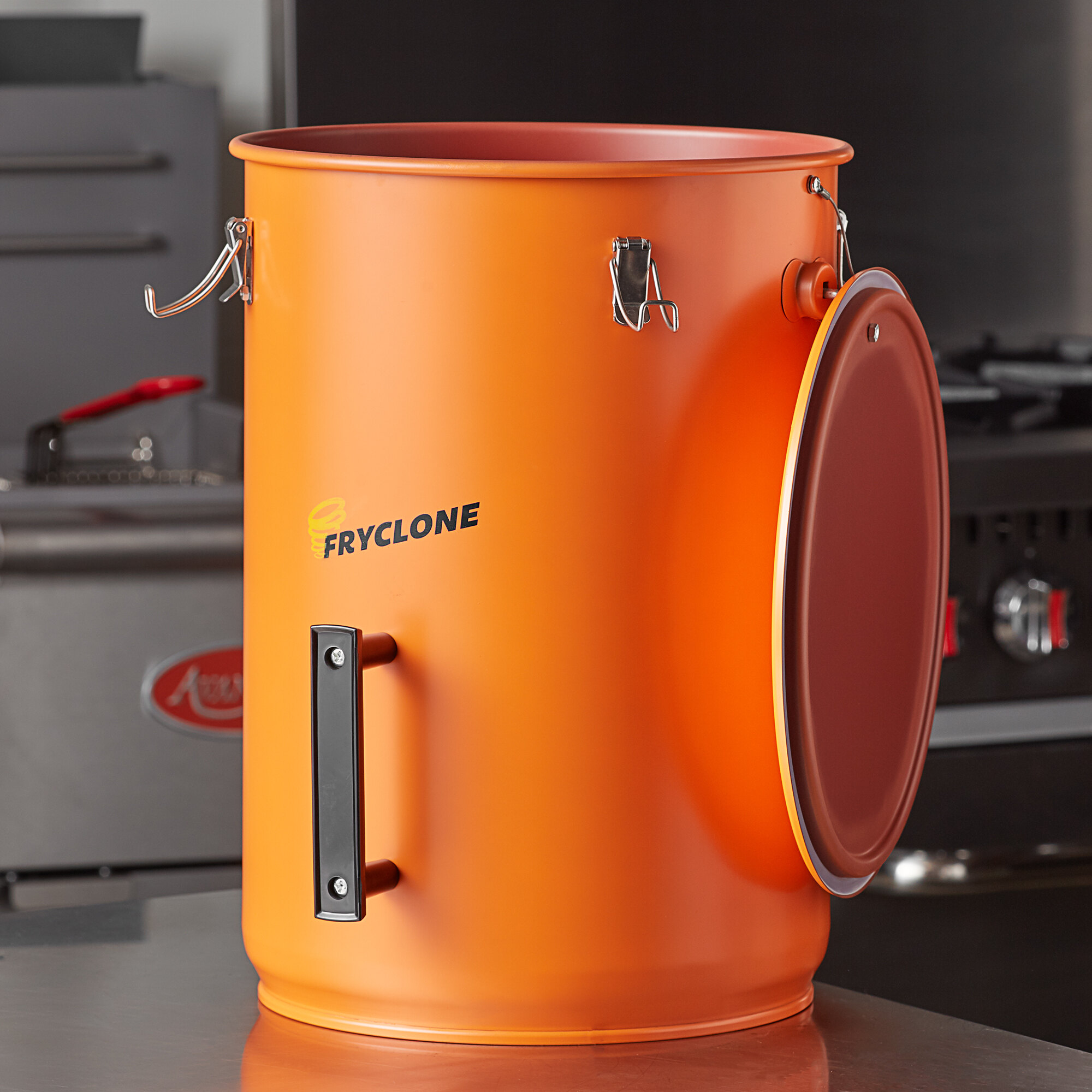 Fryclone 6 Gallon Orange Utility Oil Pail