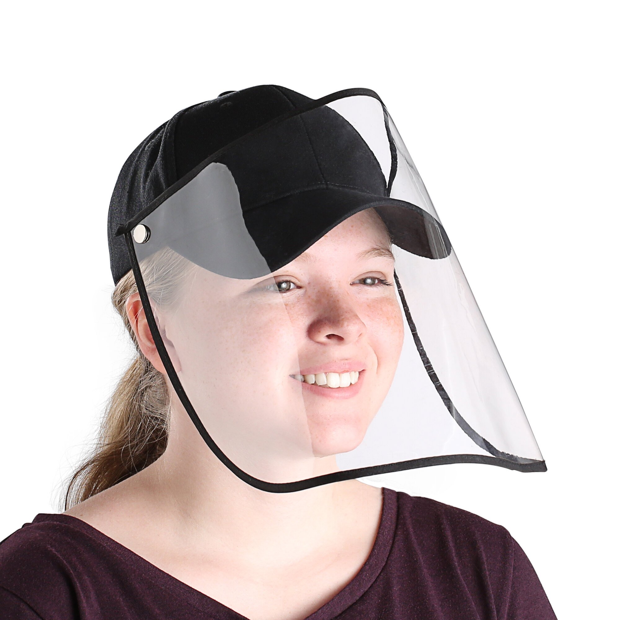 Choice Baseball Cap with Face Shield (Black)